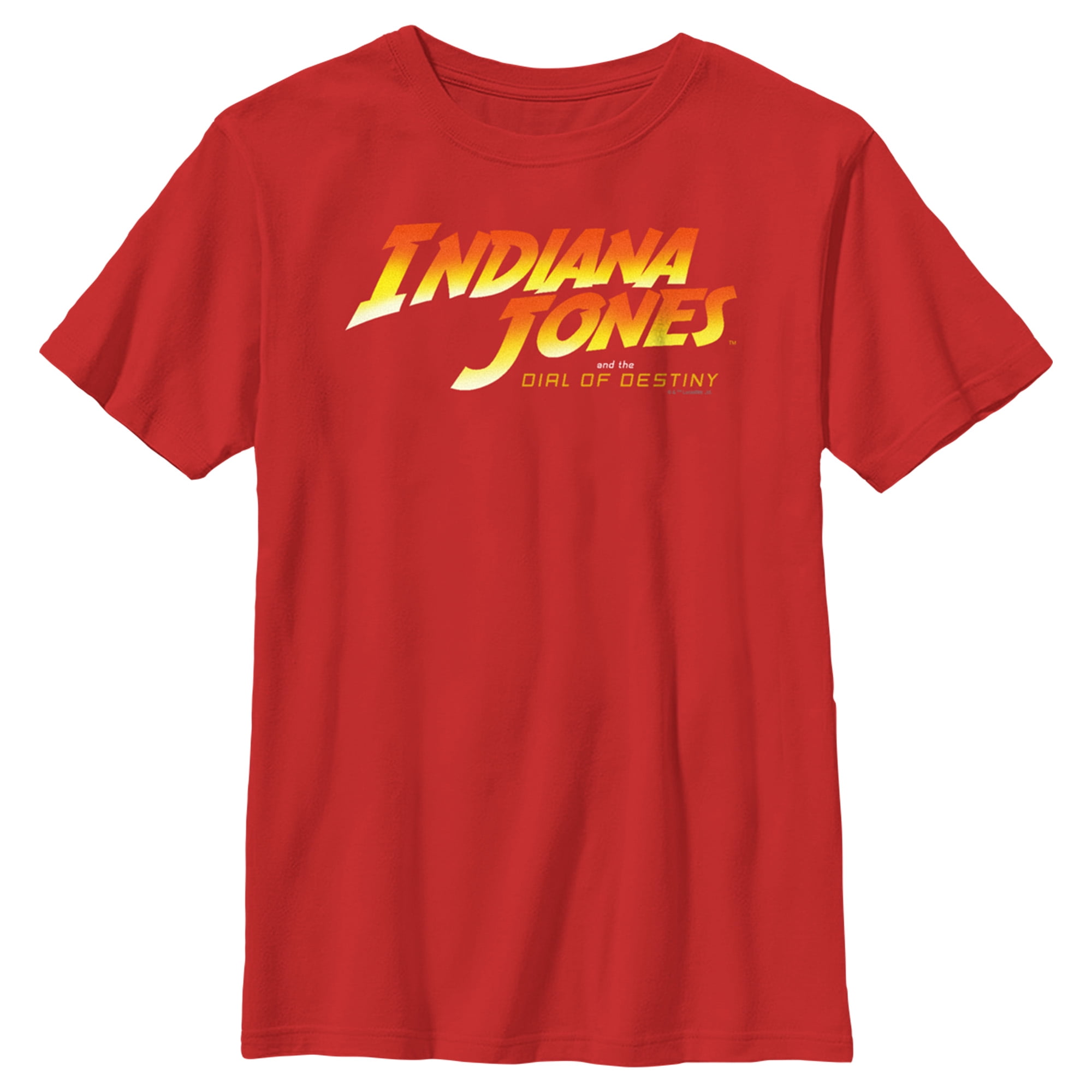 Boy's Indiana Jones and the Dial of Destiny Official Movie Logo Graphic ...