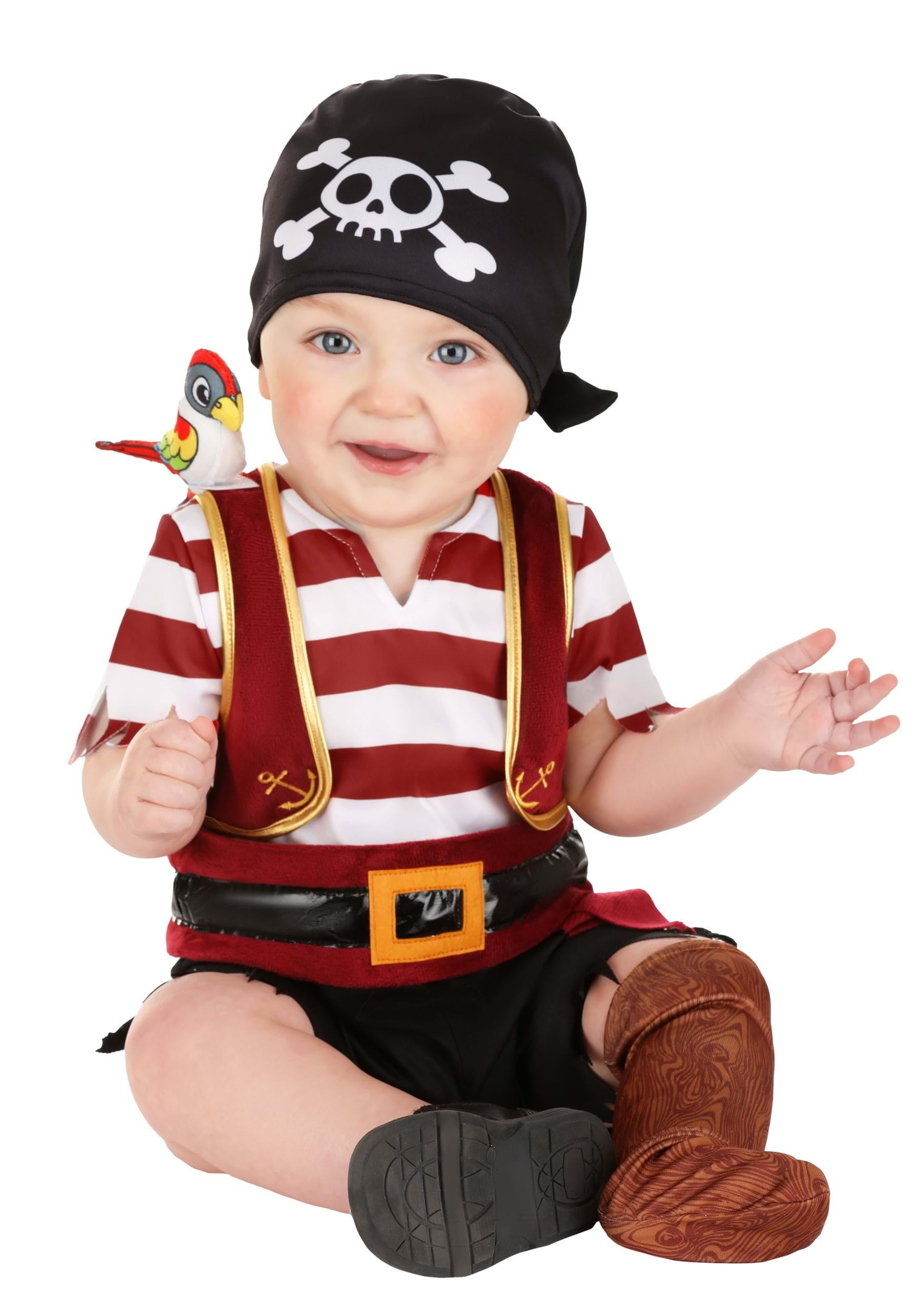 Boy's Infant Peg-Legged Pirate Costume - Walmart.com