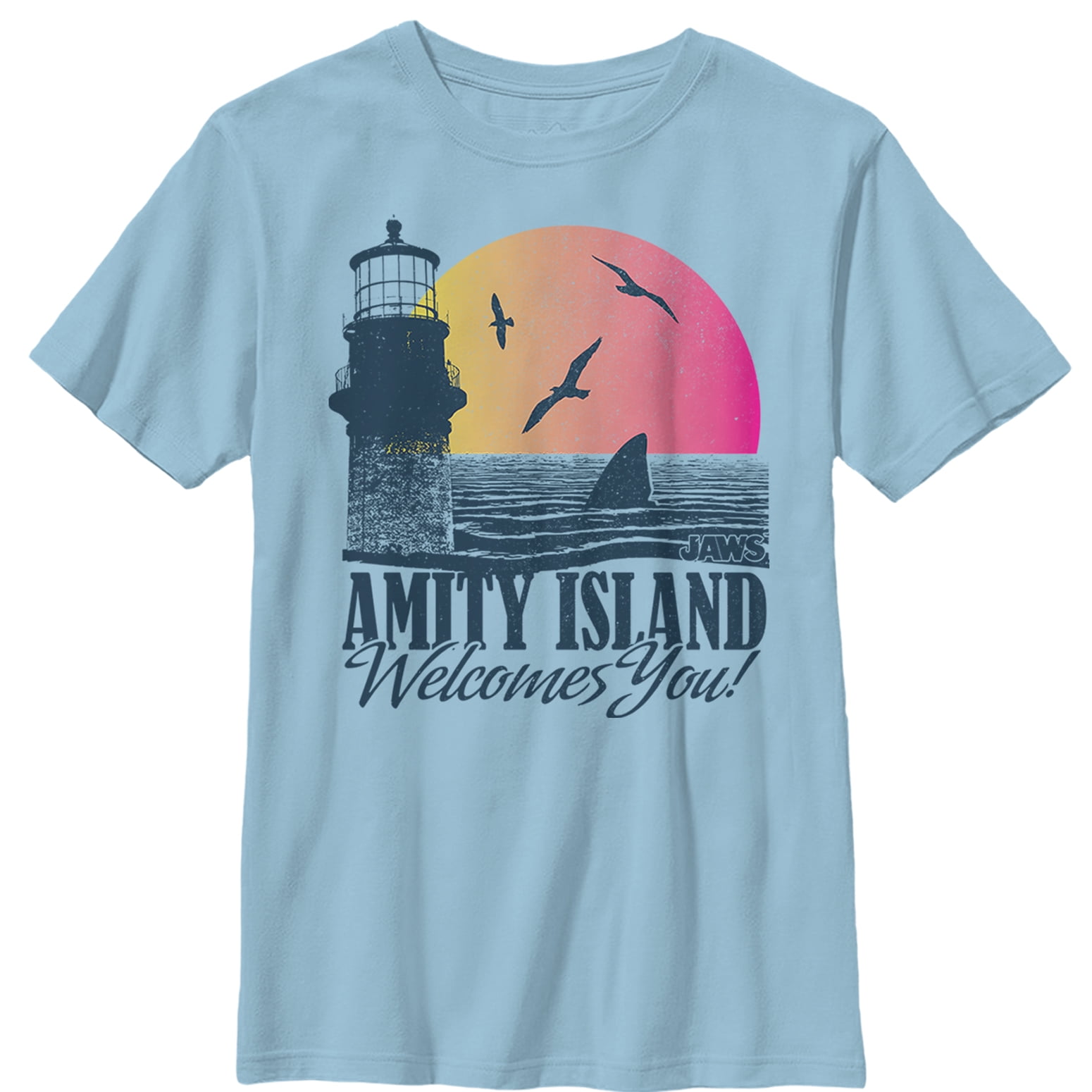 Boy's Jaws Amity Island Tourist Welcome Graphic T-Shirt - Walmart.com