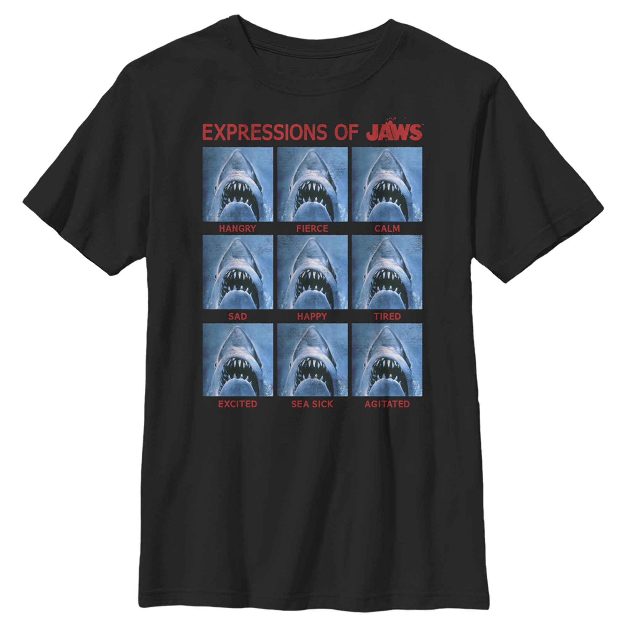 Boy's Jaws Expressions of Jaws Graphic T-Shirt - Walmart.com