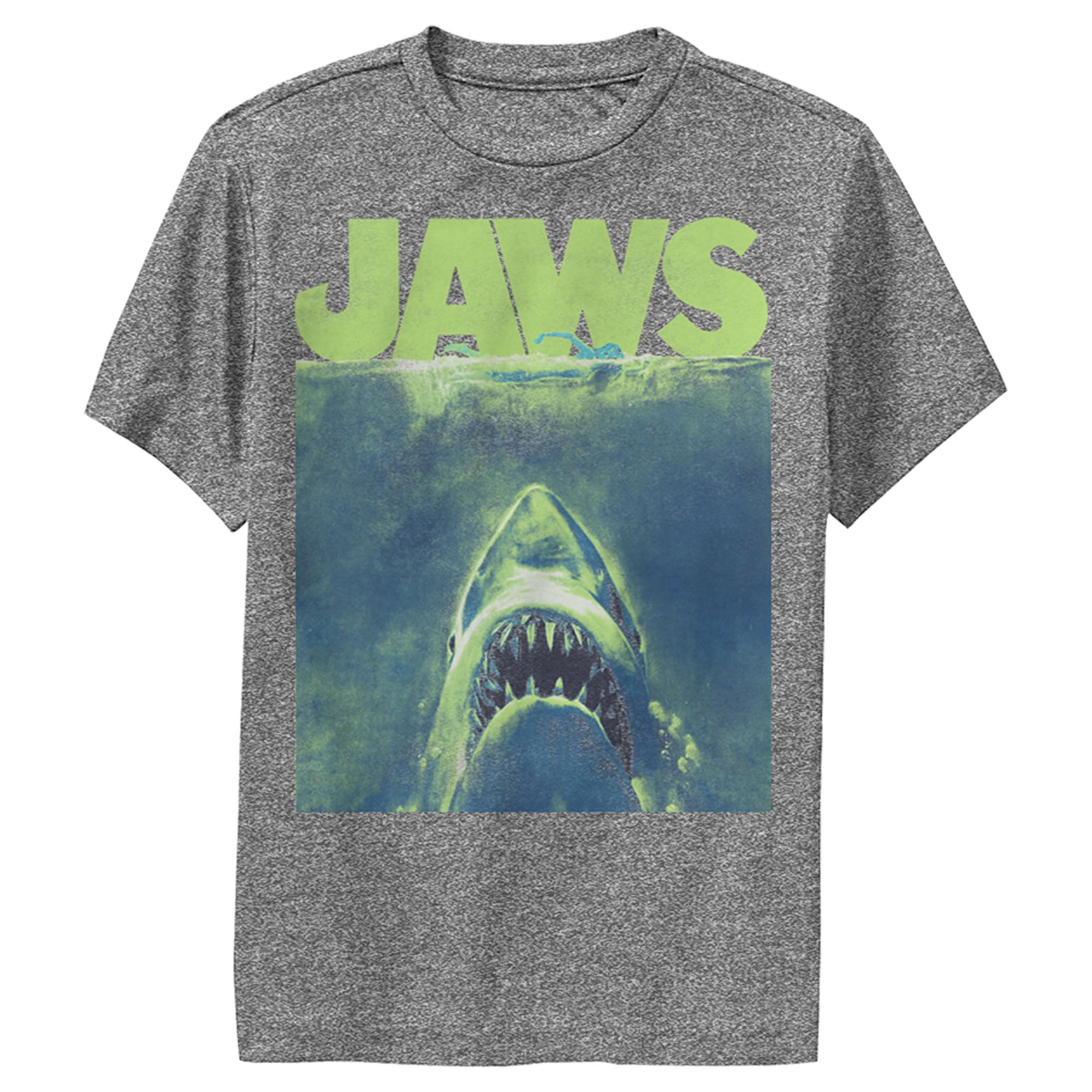 Boy's Jaws Neon Poster Performance Graphic T-Shirt - Walmart.com