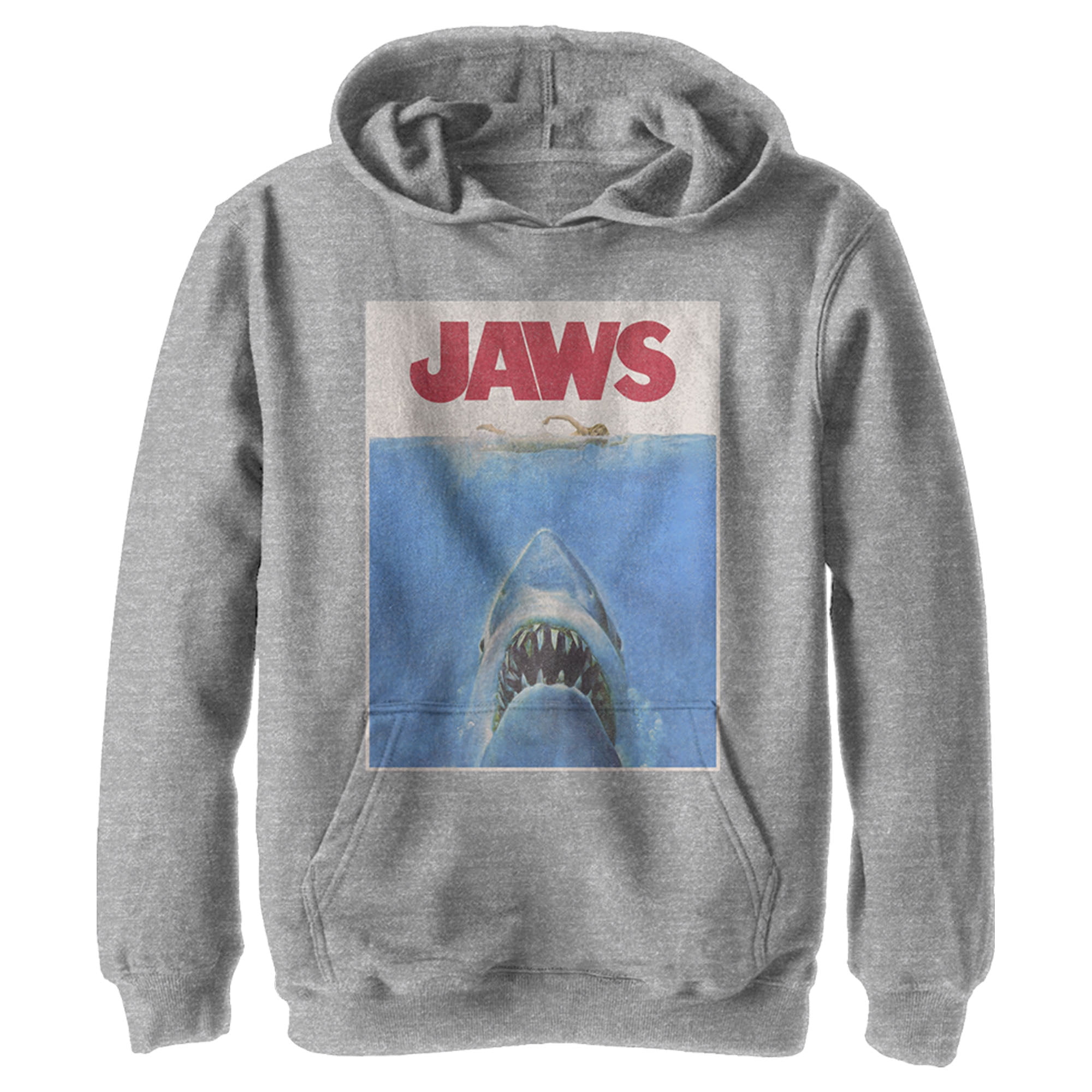 Boy's Jaws Retro Distressed Poster Pull Over Hoodie - Walmart.com