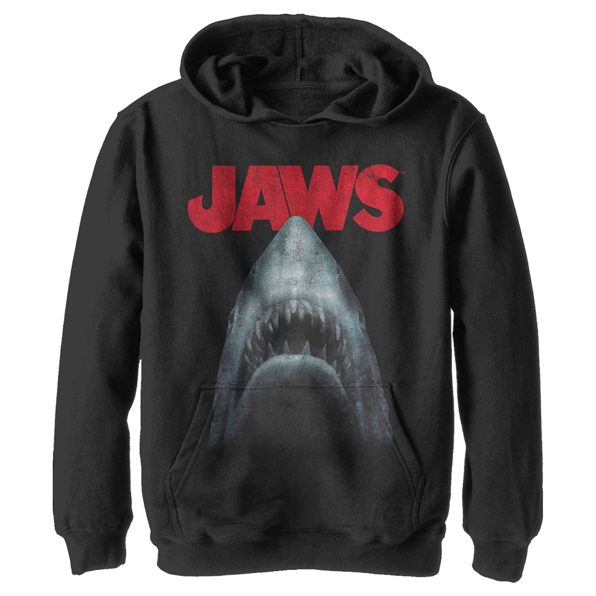 Boy's Jaws Shark Teeth Poster Pull Over Hoodie - Walmart.com