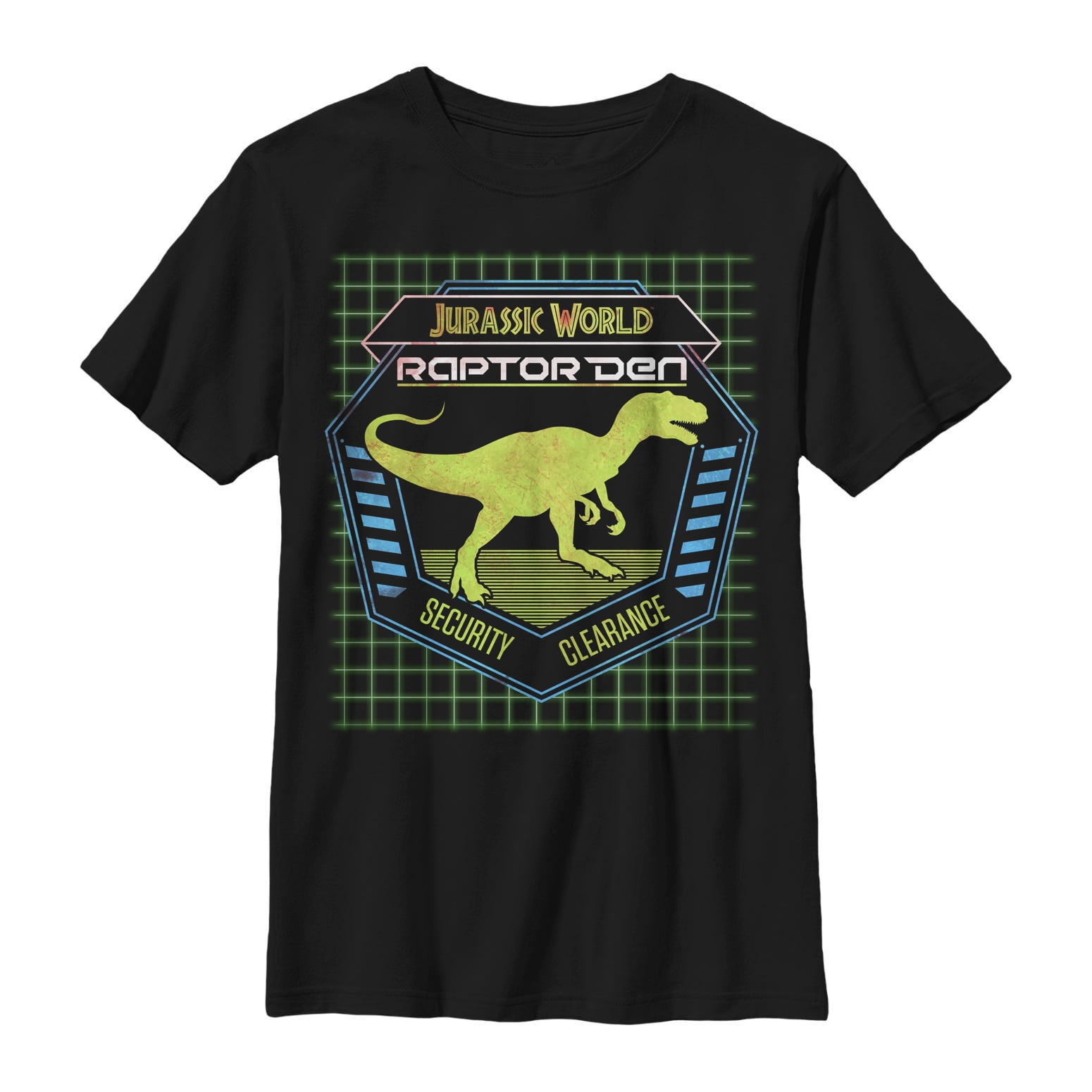 Boy's Jurassic World Raptor Den Graphic Tee Black Large - Walmart.com