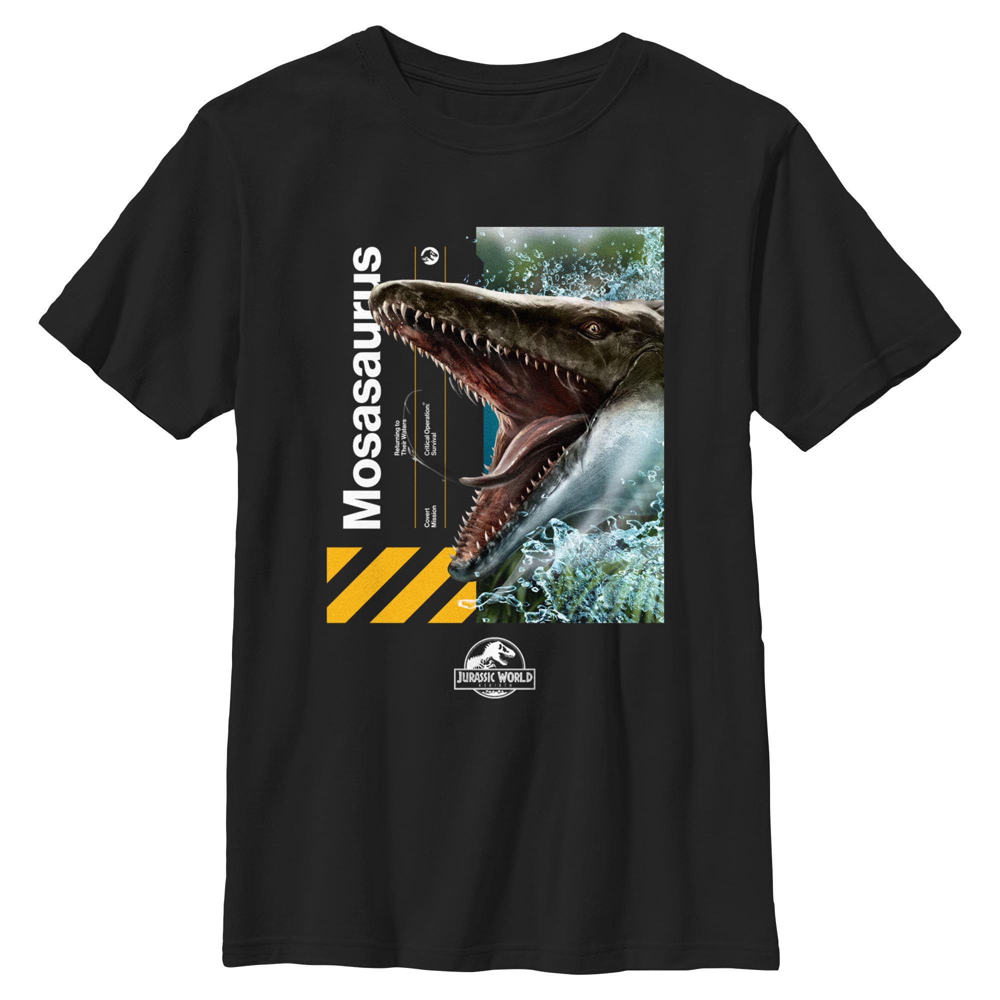 Boy's Jurassic World: Rebirth Mosasaurus Portrait Graphic T-Shirt ...