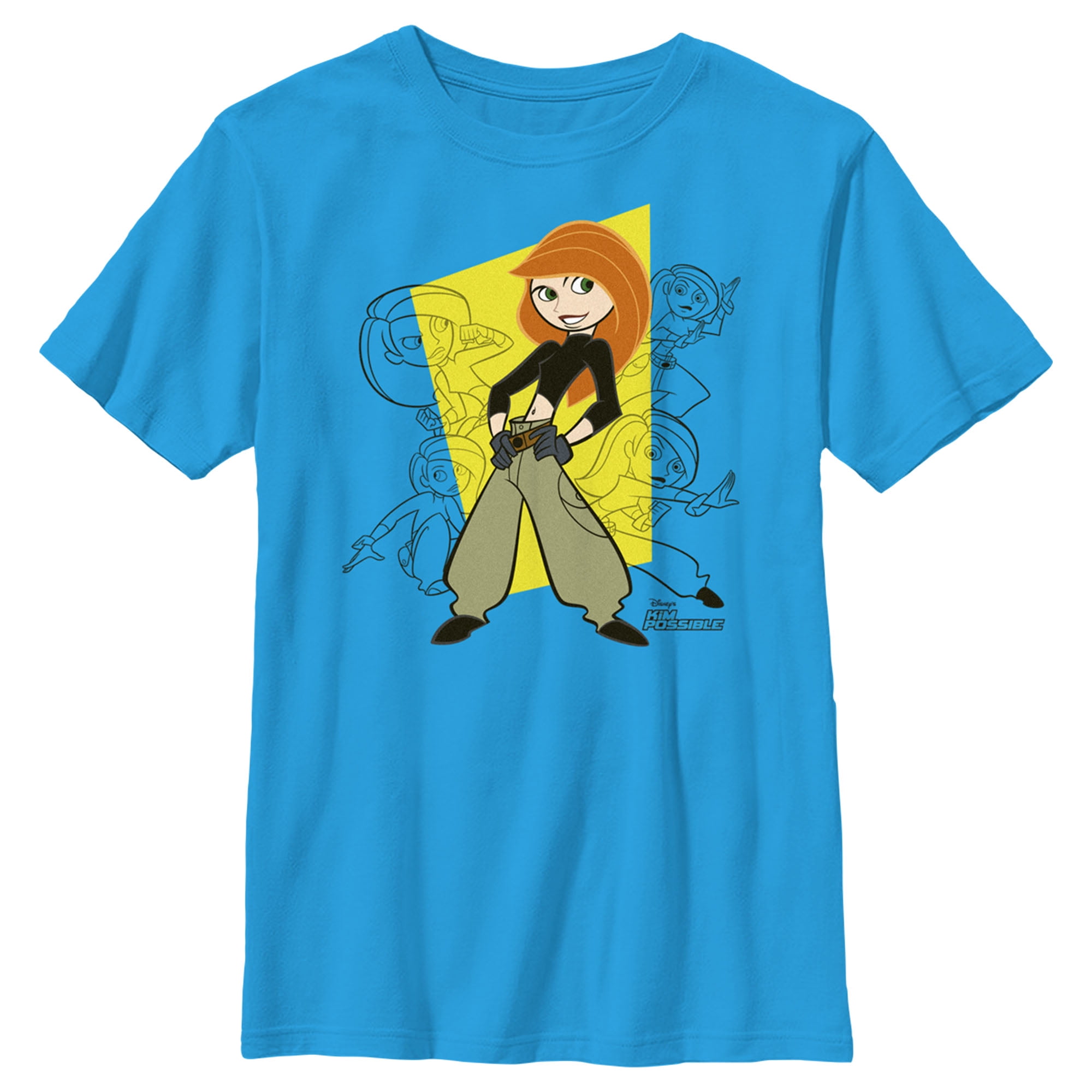 Boy's Kim Possible Action Poses Graphic Tee Turquoise Medium - Walmart.com