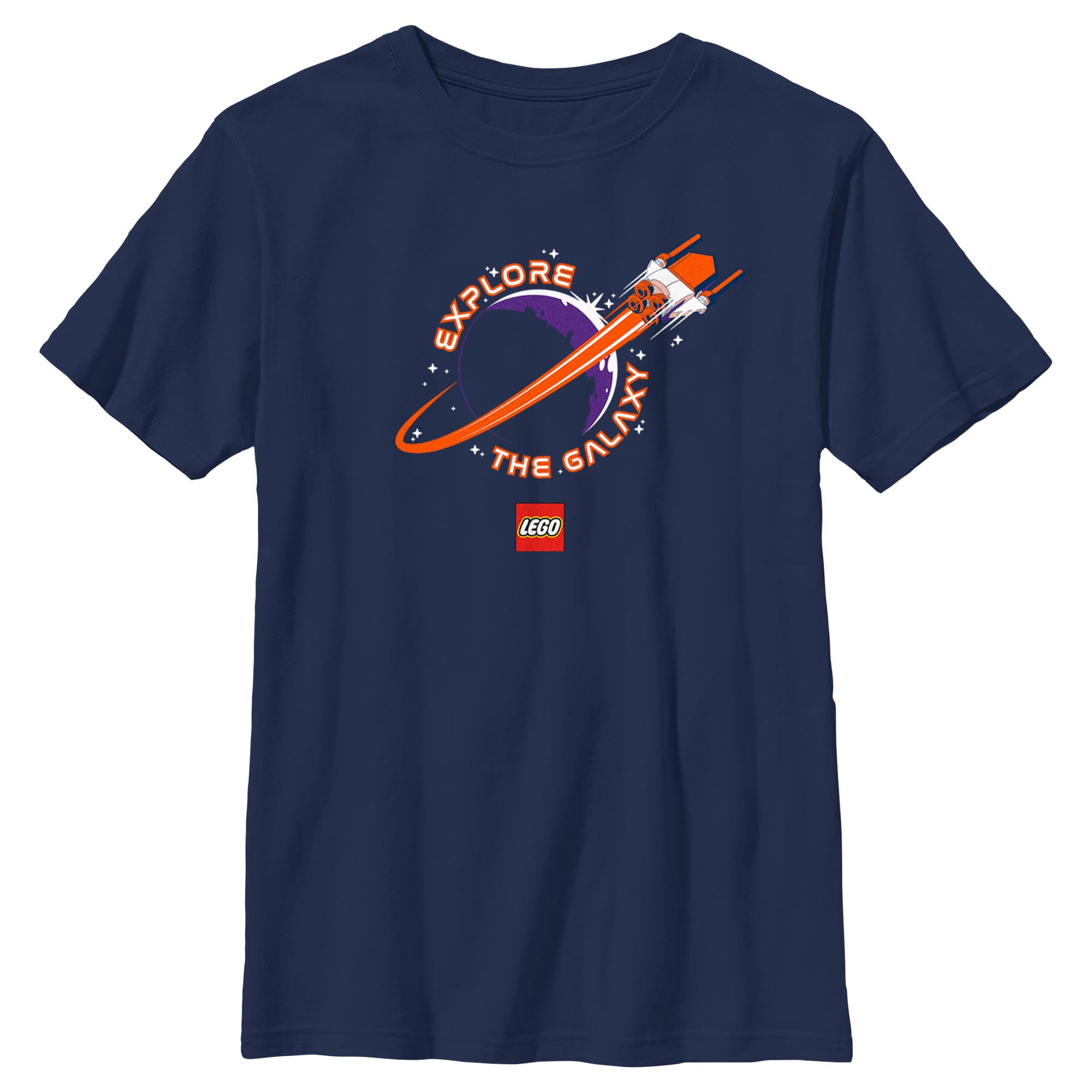 Boy's LEGO Explore the Galaxy Graphic Tee Navy Blue Large - Walmart.com