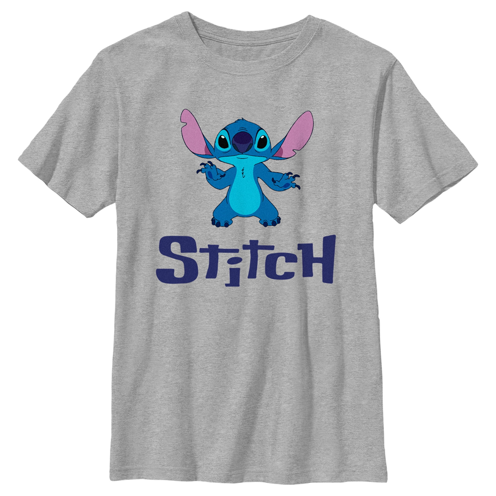 Boy's Lilo & Stitch Experiment 626 Logo Graphic Tee Athletic Heather ...