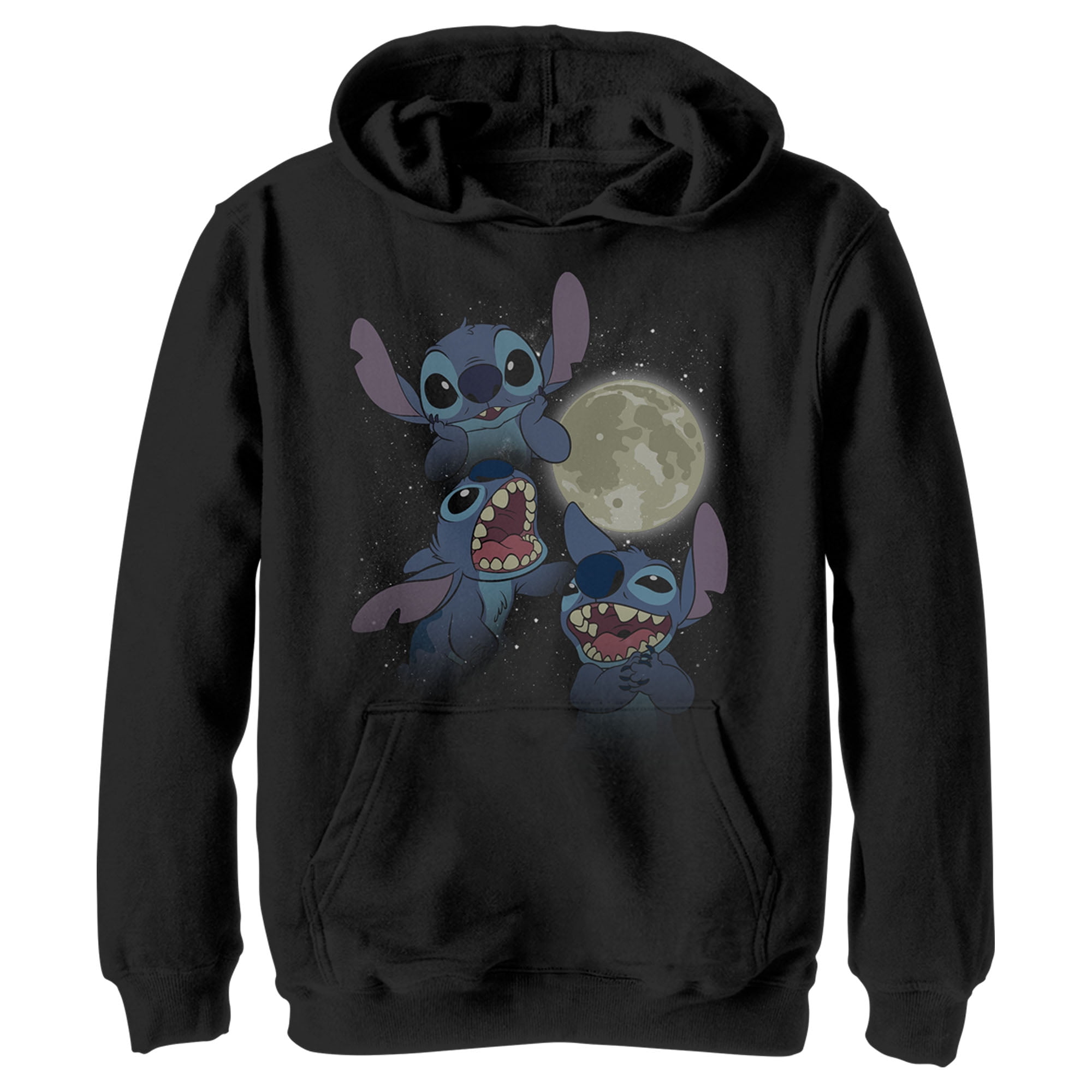 Boy's Lilo & Stitch Moon and Stitch Pull Over Hoodie - Walmart.com