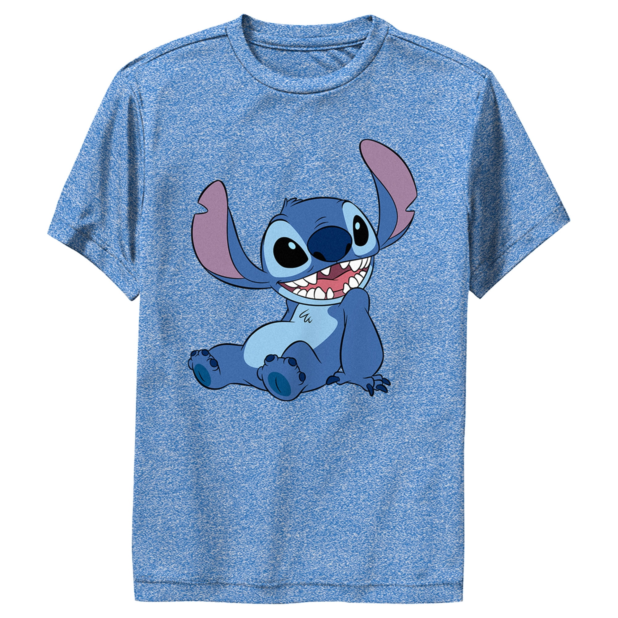 Boy's Lilo & Stitch Sitting Pose Performance Graphic Tee Royal Blue ...