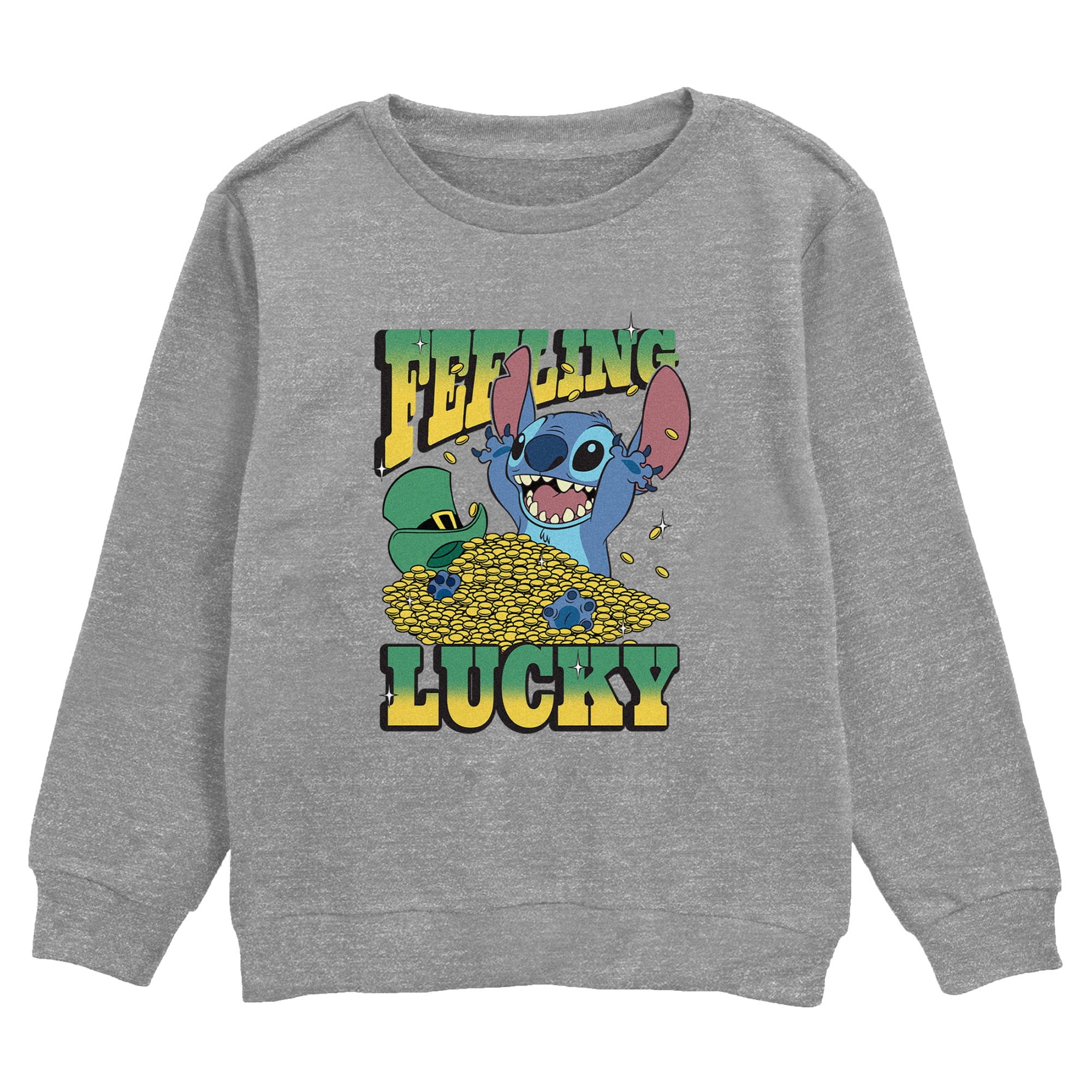 Boy's Lilo & Stitch St. Patrick's Day Stitch Sweatshirt - Walmart.com