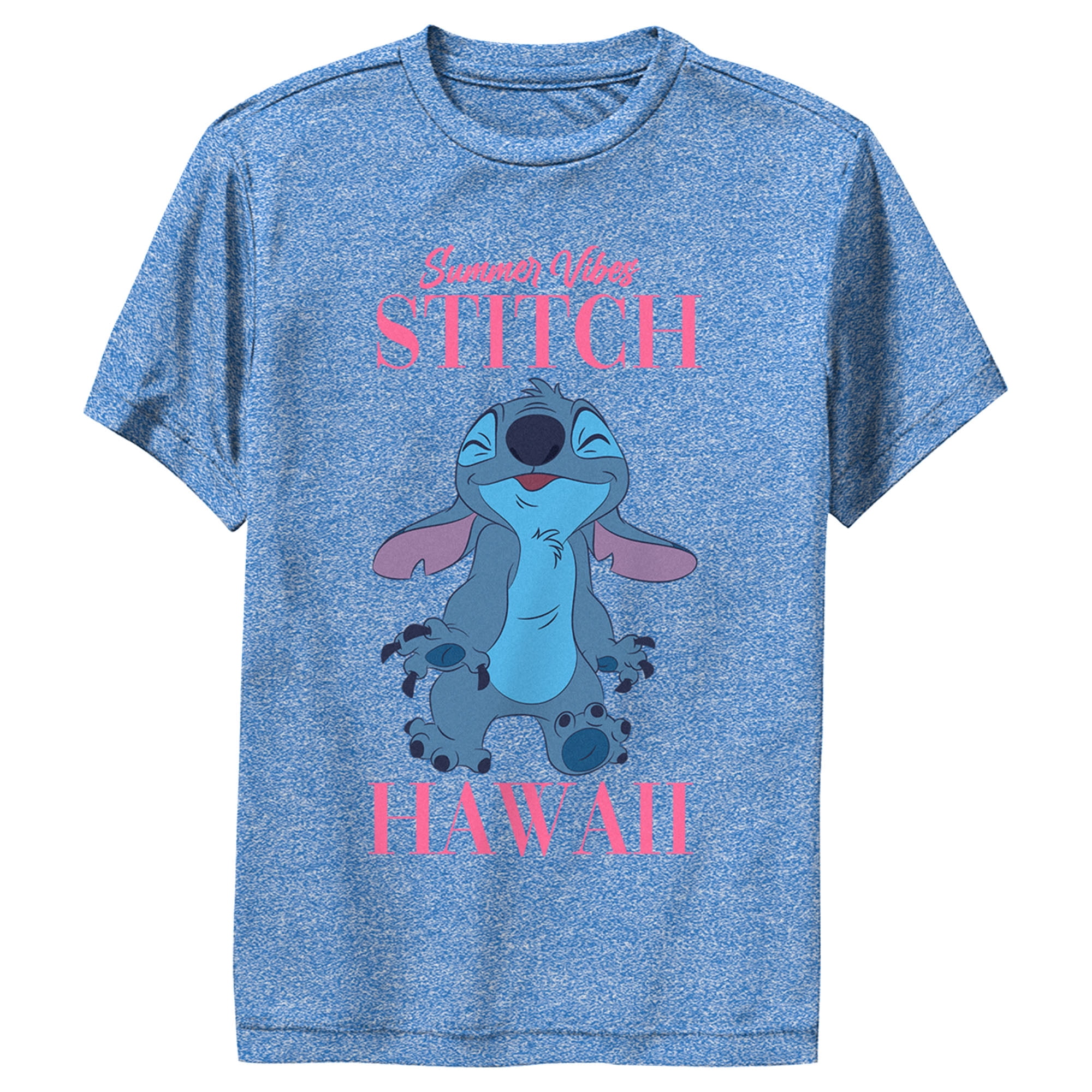 Boy's Lilo & Stitch Summer Vibes Stitch Performance Graphic Tee Royal ...