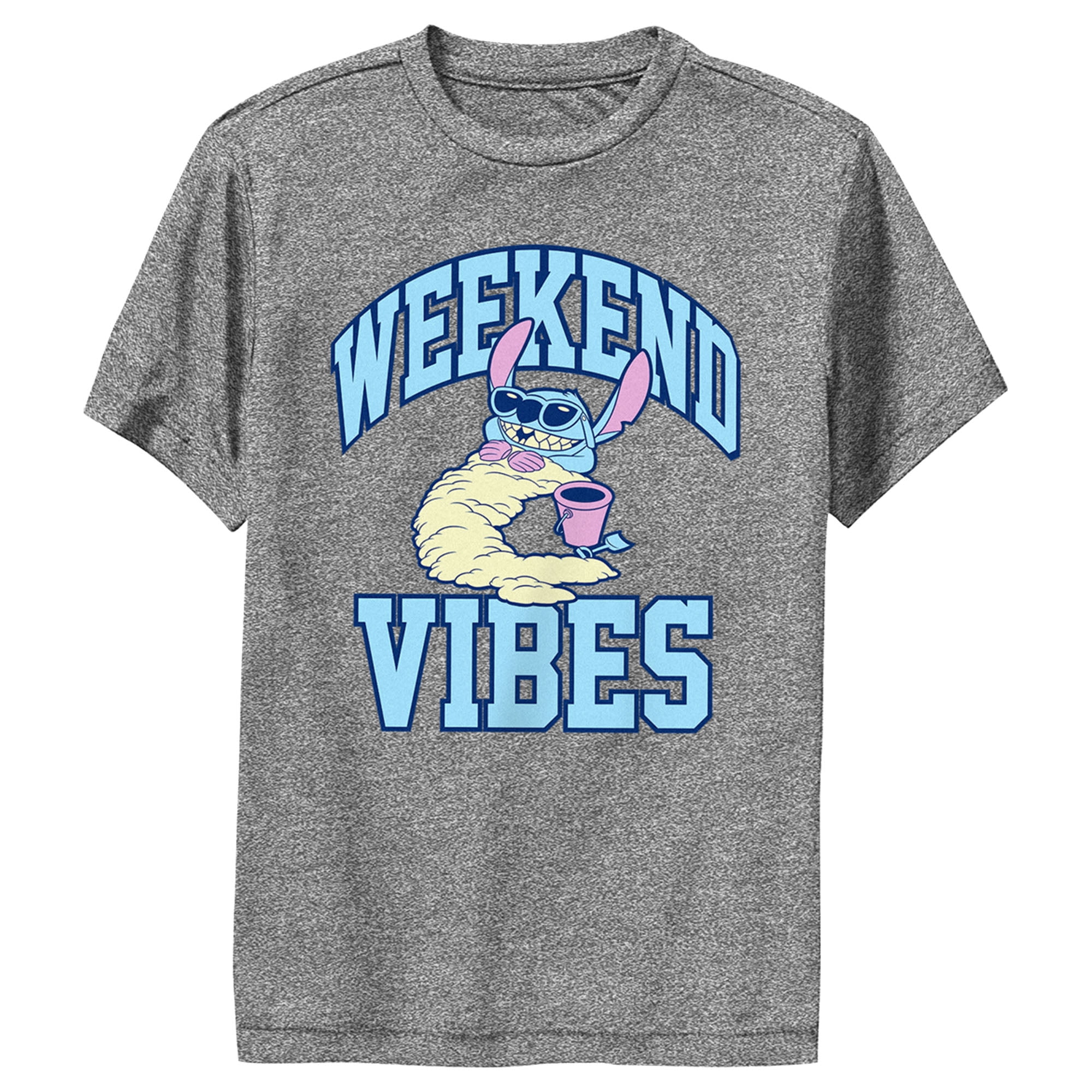 Boy's Lilo & Stitch Weekend Vibes Performance Graphic Tee Charcoal ...