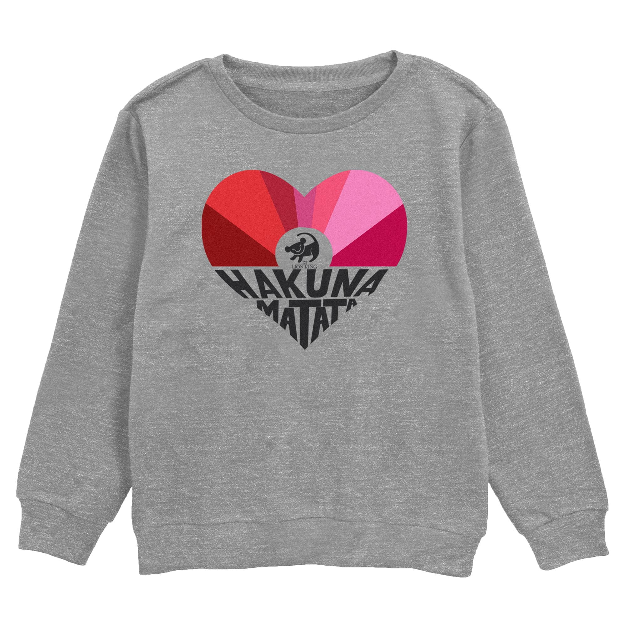 Boy's Lion King Simba Hakuna Matata Heart Sweatshirt - Walmart.com