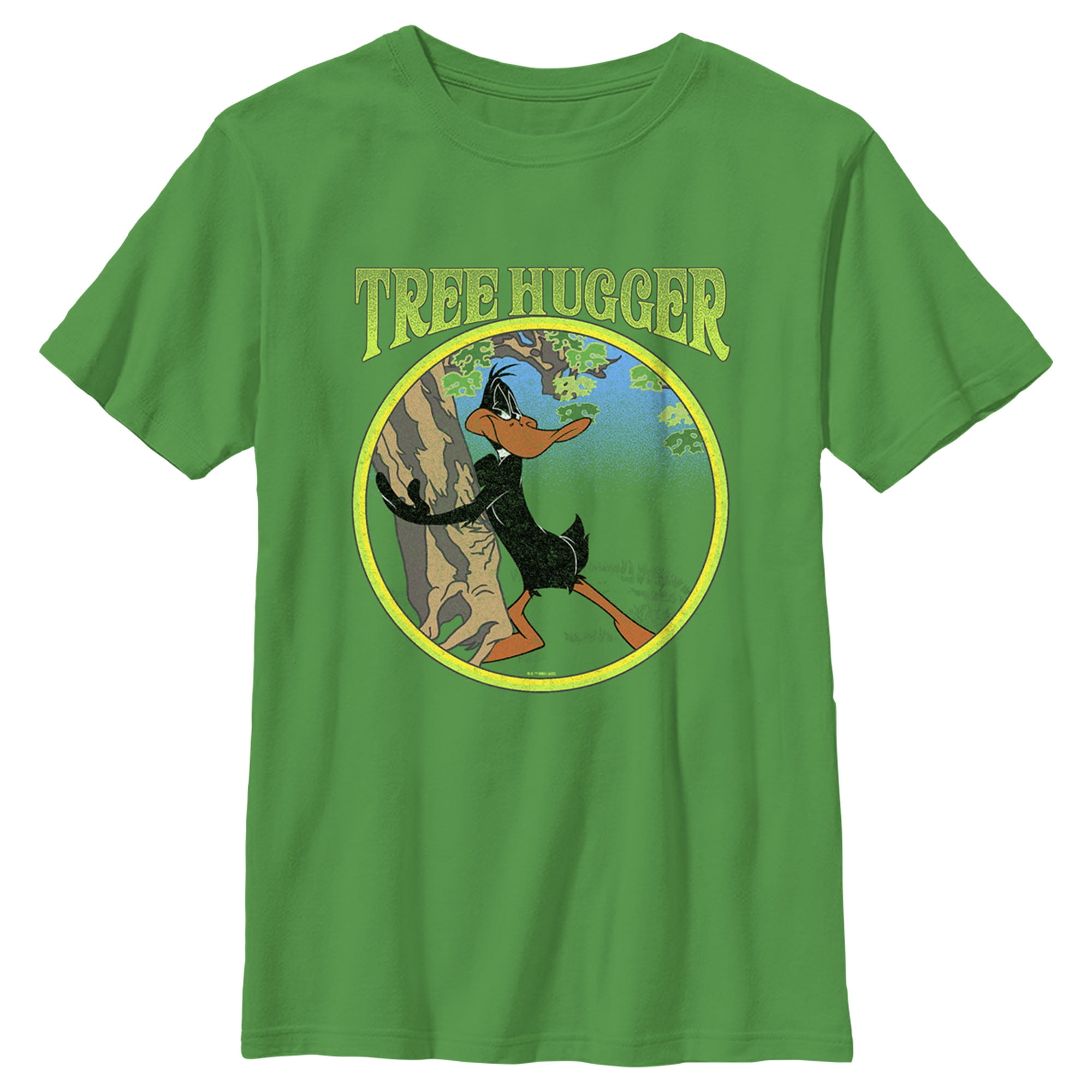 Boy's Looney Tunes Tree Hugger Graphic Tee Kelly Green Medium - Walmart.com
