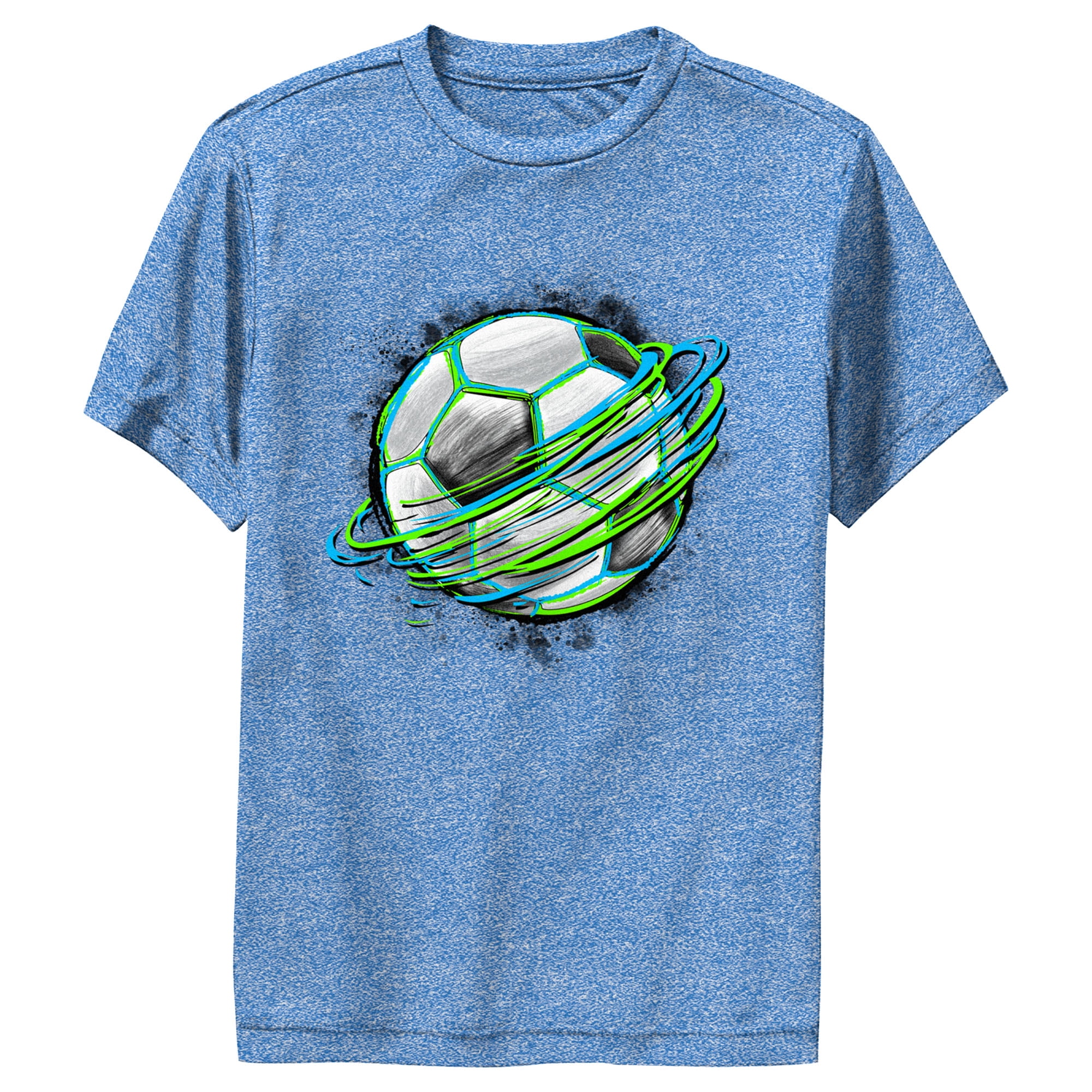 Boy's Lost Gods Soccer Ball Spin Performance Graphic Tee Royal Blue ...