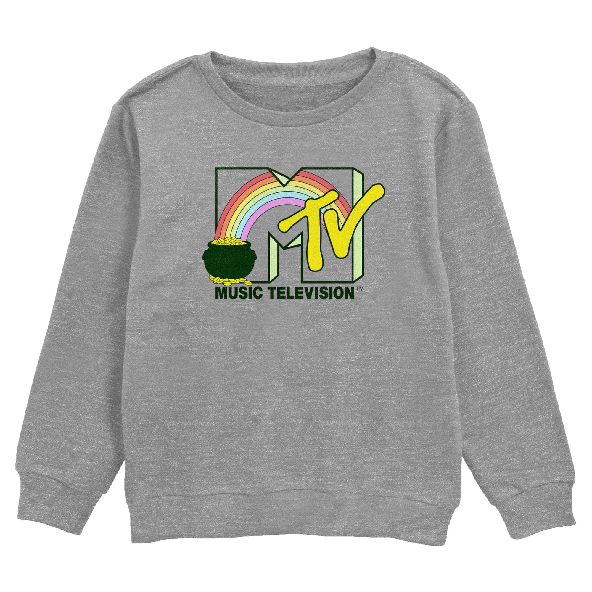 Boy's MTV St. Patrick's Day Pot of Gold Logo Sweatshirt - Walmart.com