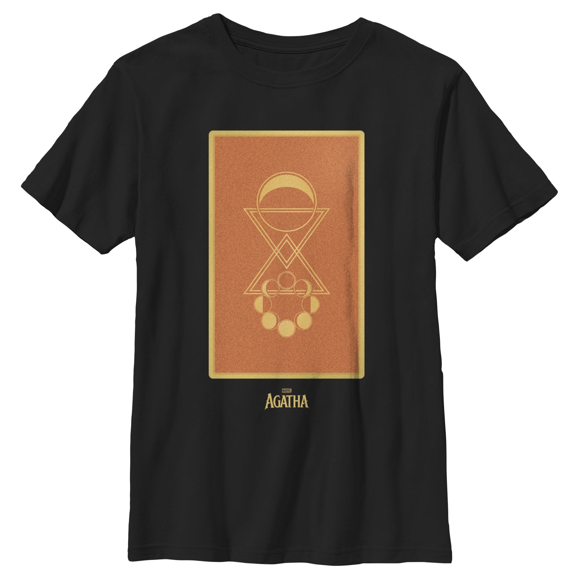 Boy's Marvel: Agatha All Along Symbol Card Graphic T-Shirt - Walmart.com