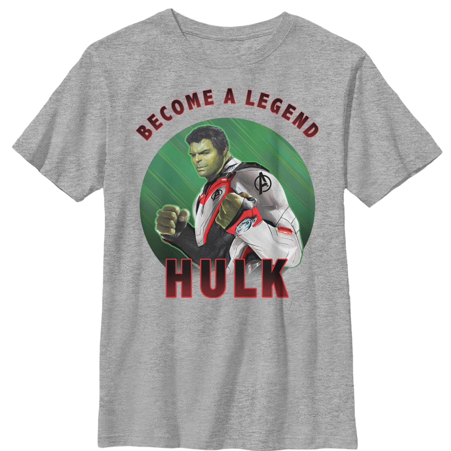 Boy's Marvel Avengers: Endgame Hulk Legend Graphic Tee Athletic Heather ...