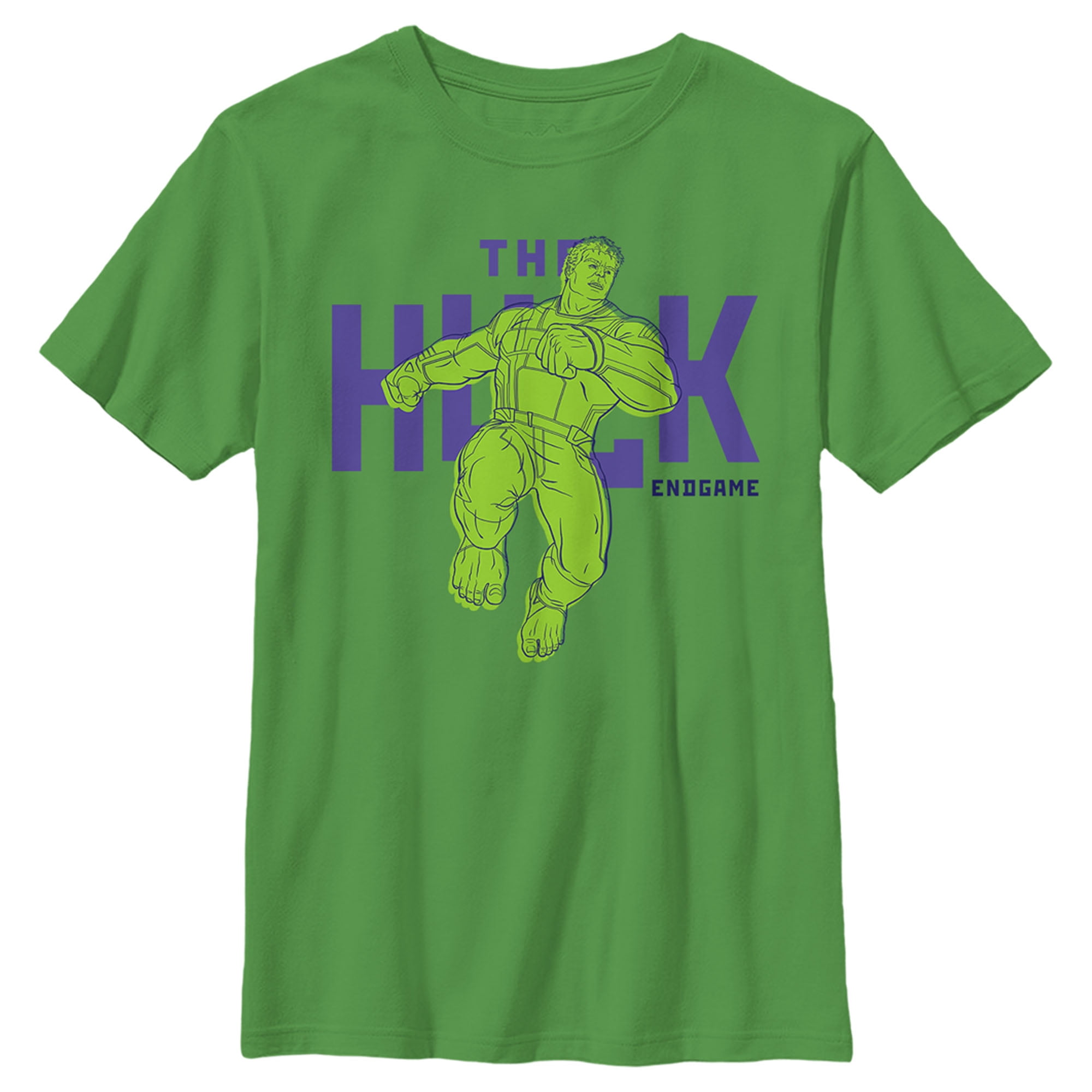 Boy's Marvel Avengers: Endgame Minimalist The Hulk Graphic Tee Kelly ...