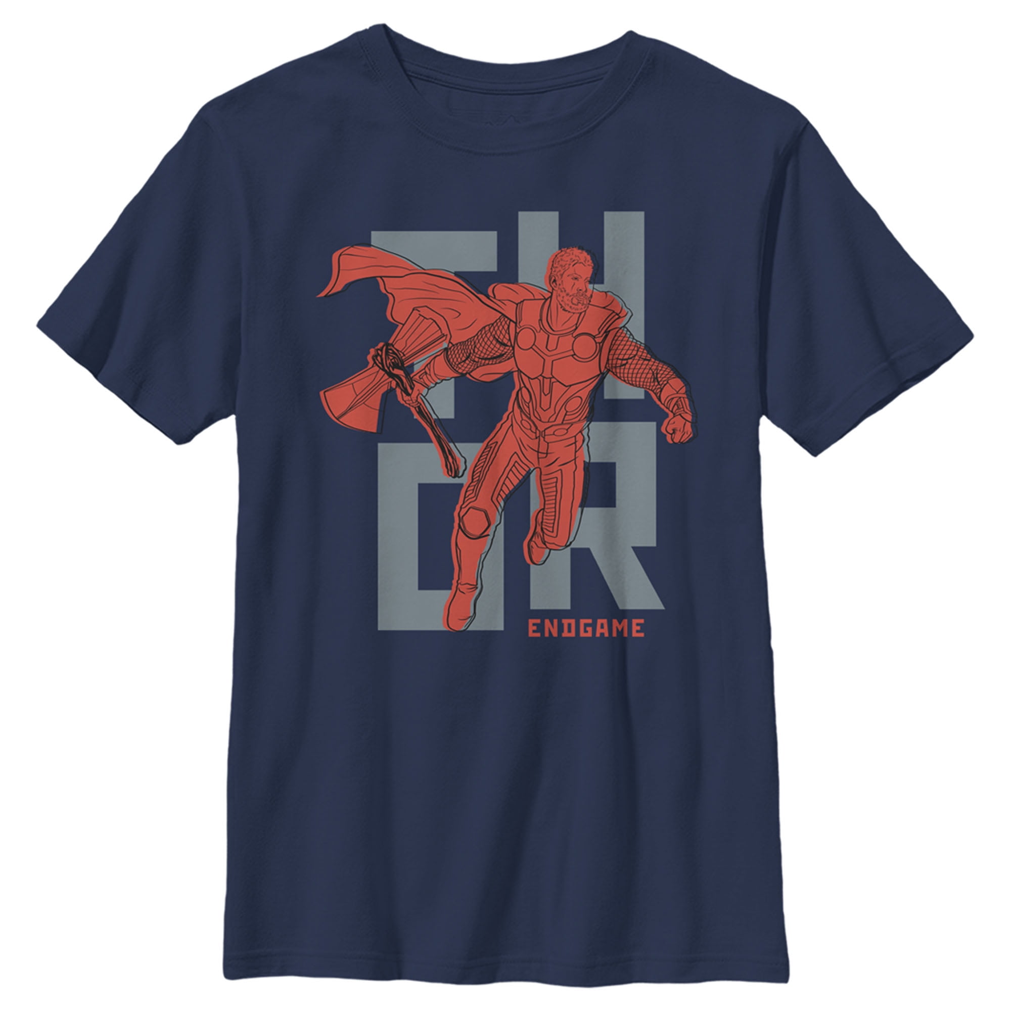 Boy's Marvel Avengers: Endgame Minimalist Thor Graphic Tee Navy Blue ...