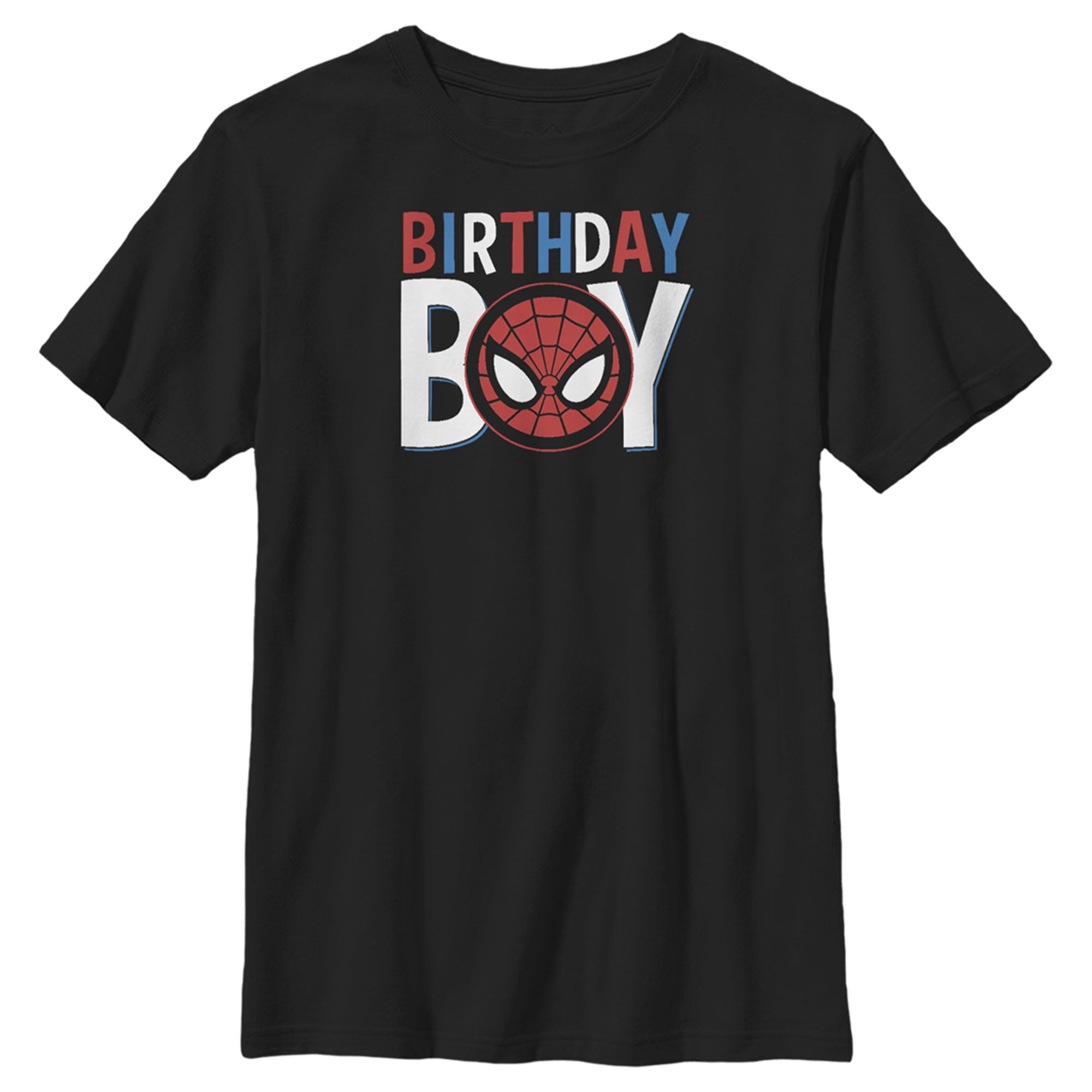 Boy's Marvel Birthday Boy Spider-Man Graphic Tee Black X Small ...