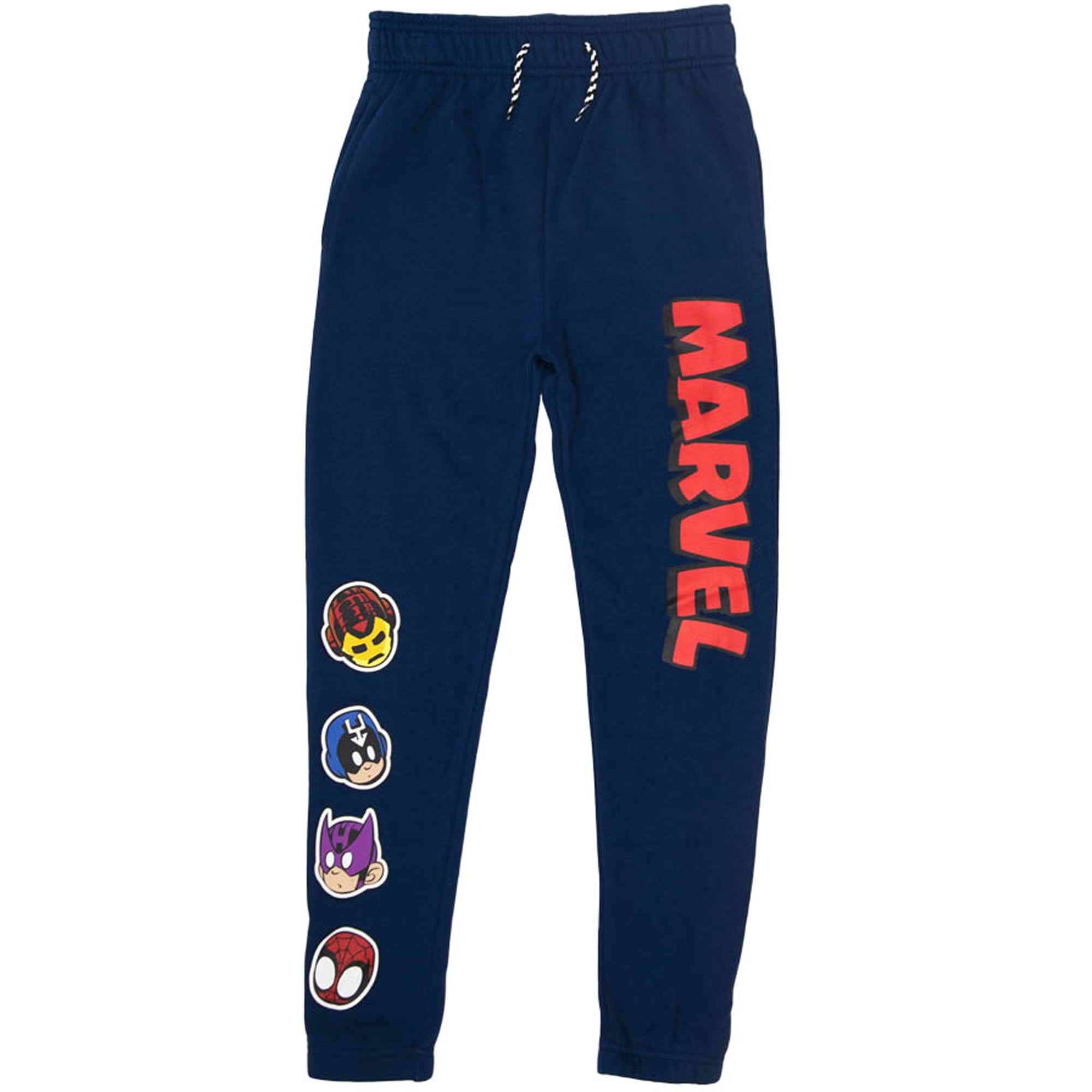 Boy's Marvel Mini Marvels Logo Jogger Sweatpants - Walmart.com