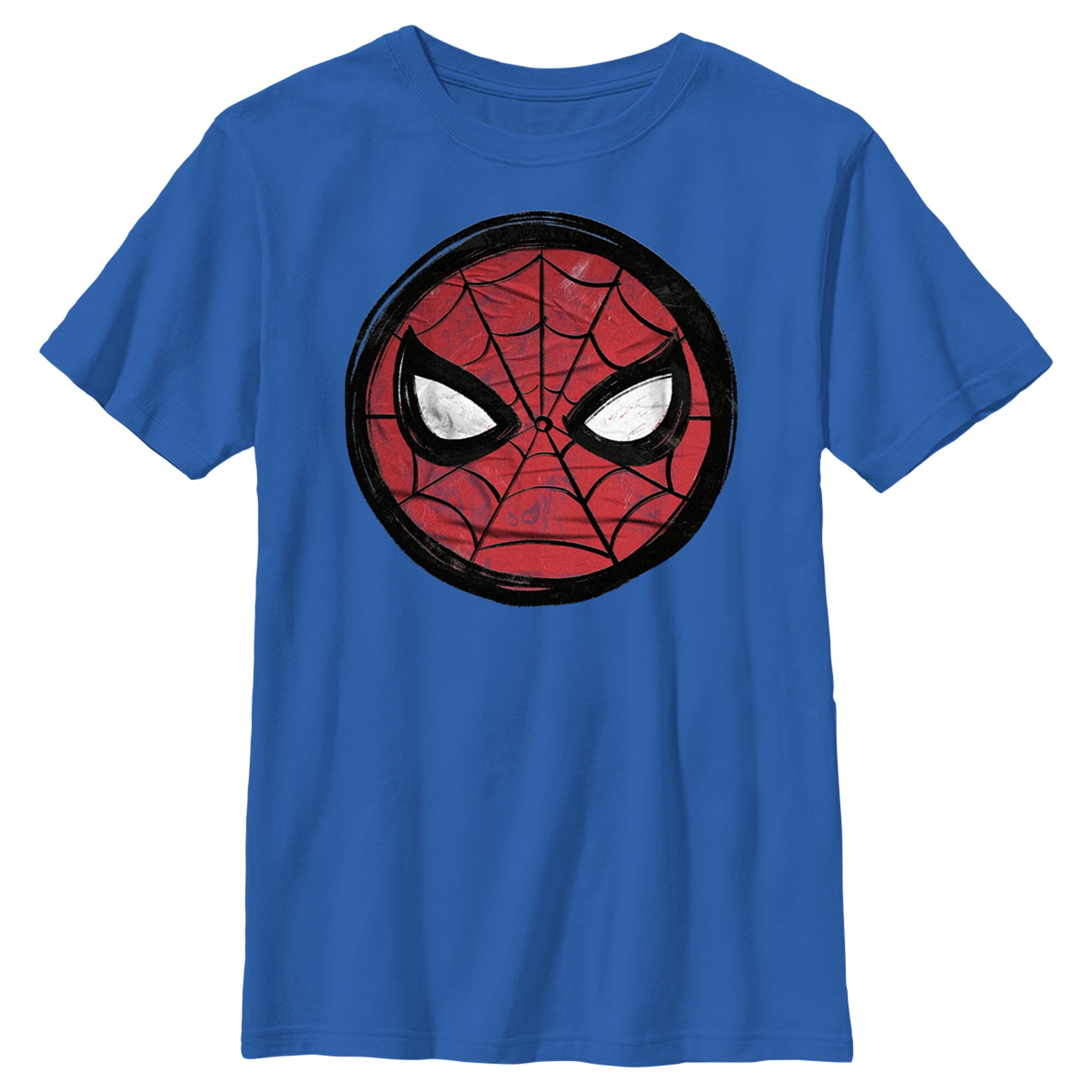 Boy's Marvel Spider-Man Beyond Amazing SPIDEY SKETCH CIRCLE T-Shirt ...