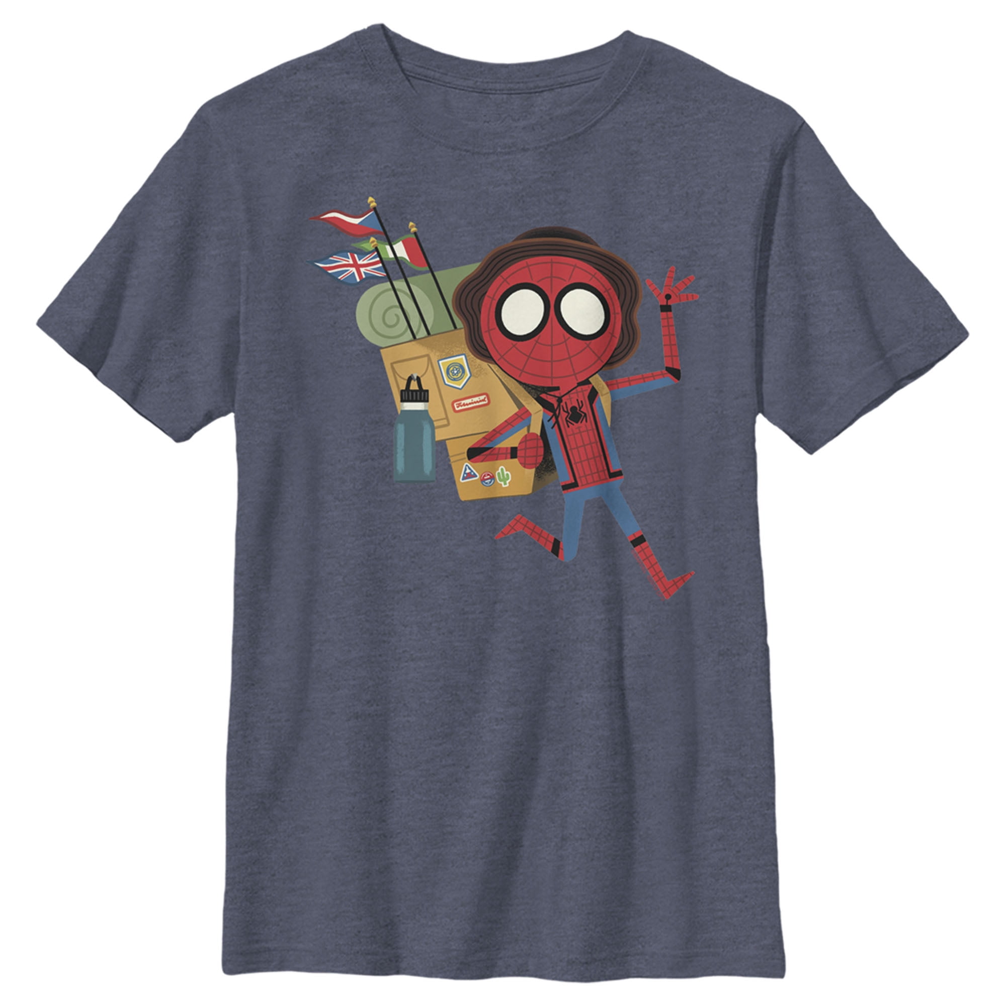 Boy's Marvel Spider-Man: Far From Home Animated Camper Graphic Tee Navy ...