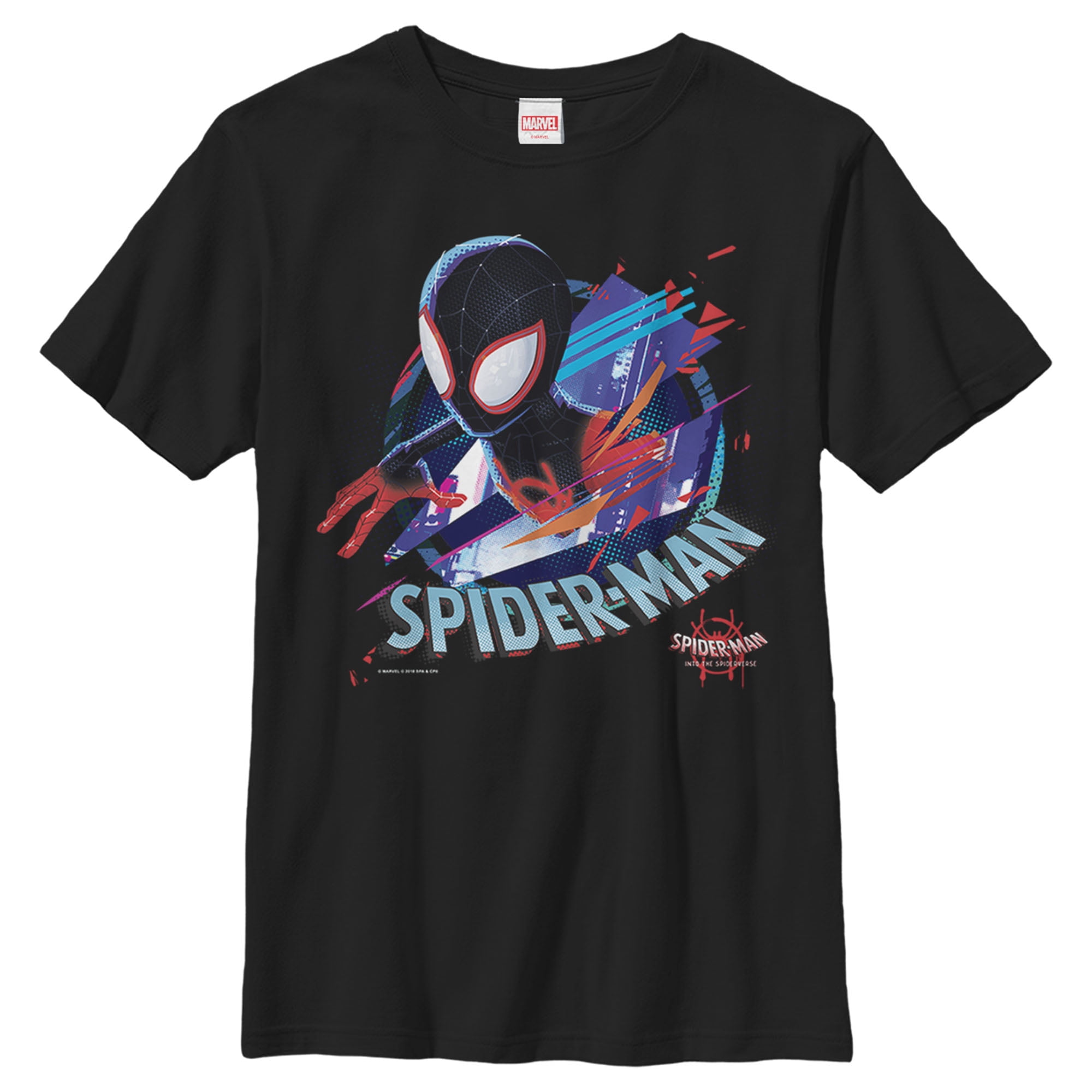 Boy's Marvel Spider-Man: Into the Spider-Verse Cracked Graphic Tee ...