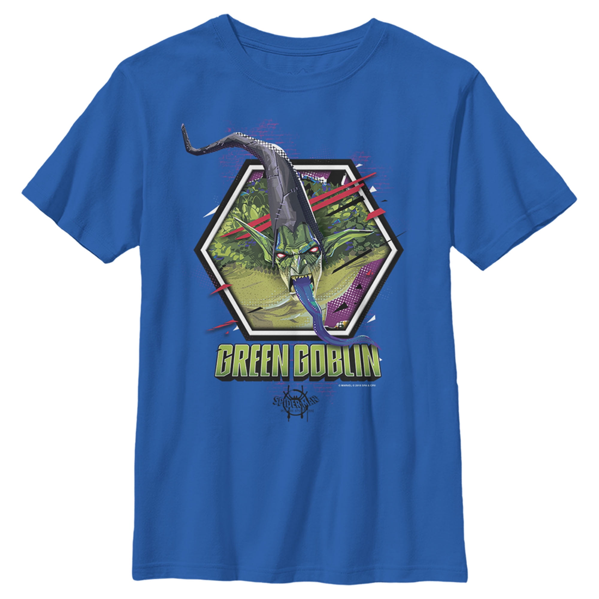 Boy's Marvel Spider-Man: Into the Spider-Verse Green Goblin Graphic Tee ...