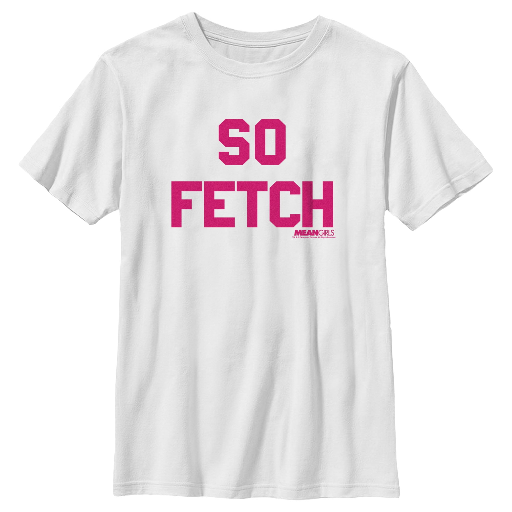 Boy's Mean Girls So Fetch Graphic Tee White Large - Walmart.com
