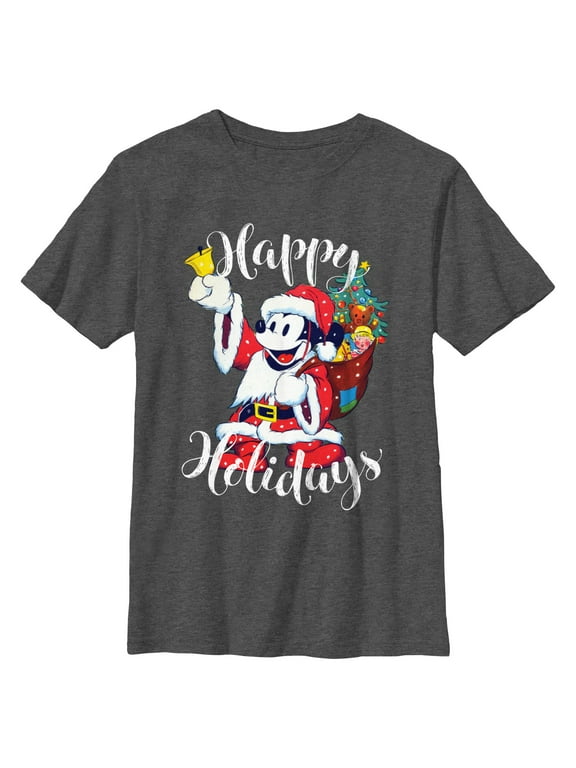 Boy's Mickey & Friends Christmas Donald Duck Bah Humbug Graphic Tee Red ...