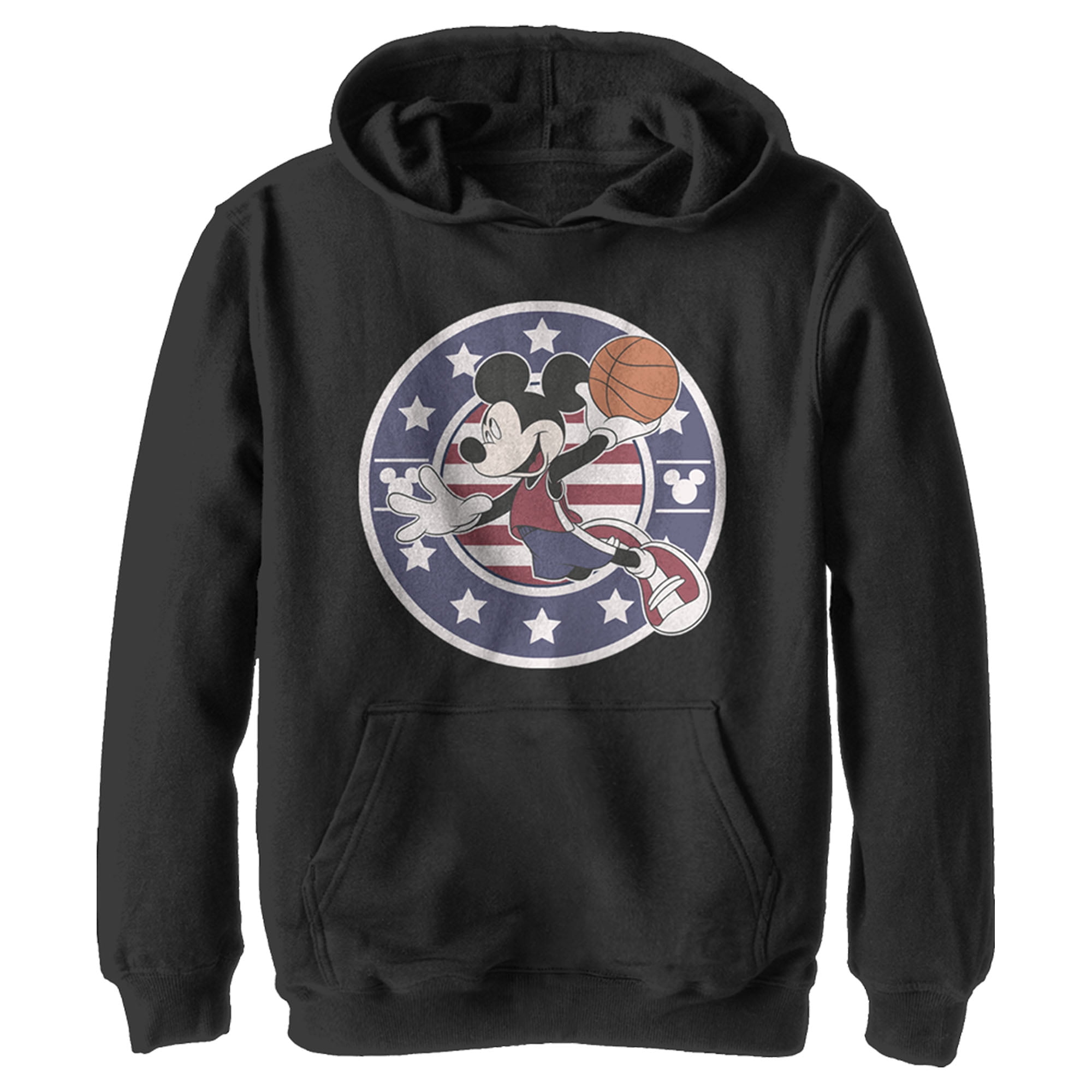 Boy's Mickey & Friends Mickey Mouse Basketball Dunk Pull Over Hoodie ...