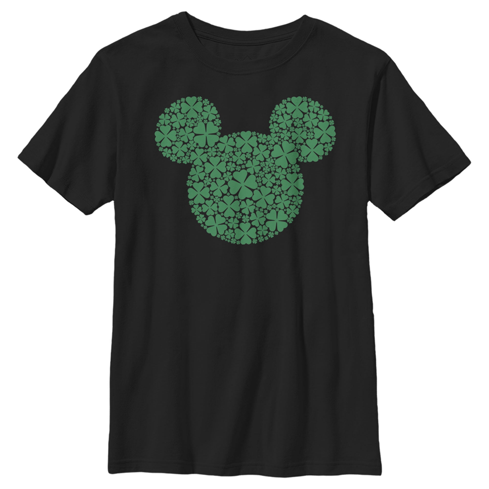 Boy's Mickey & Friends Mickey Mouse Clover Silhouette Graphic Tee Black ...