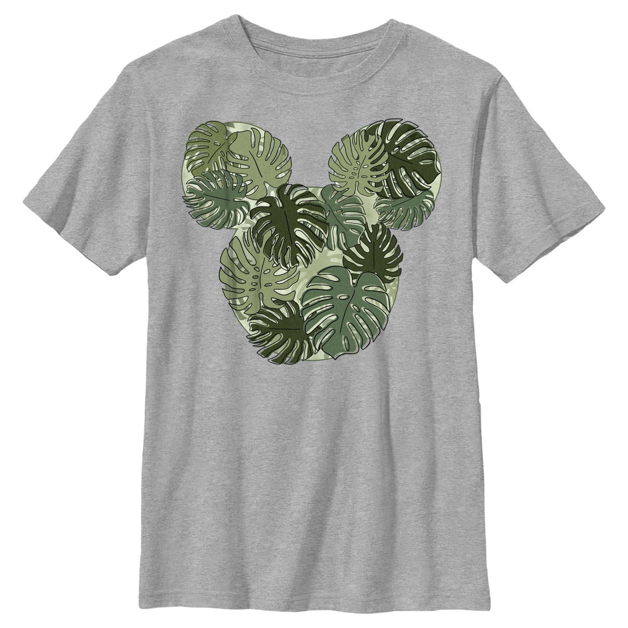 Boy's Mickey & Friends Mickey Mouse Monstera Silhouette Graphic Tee ...