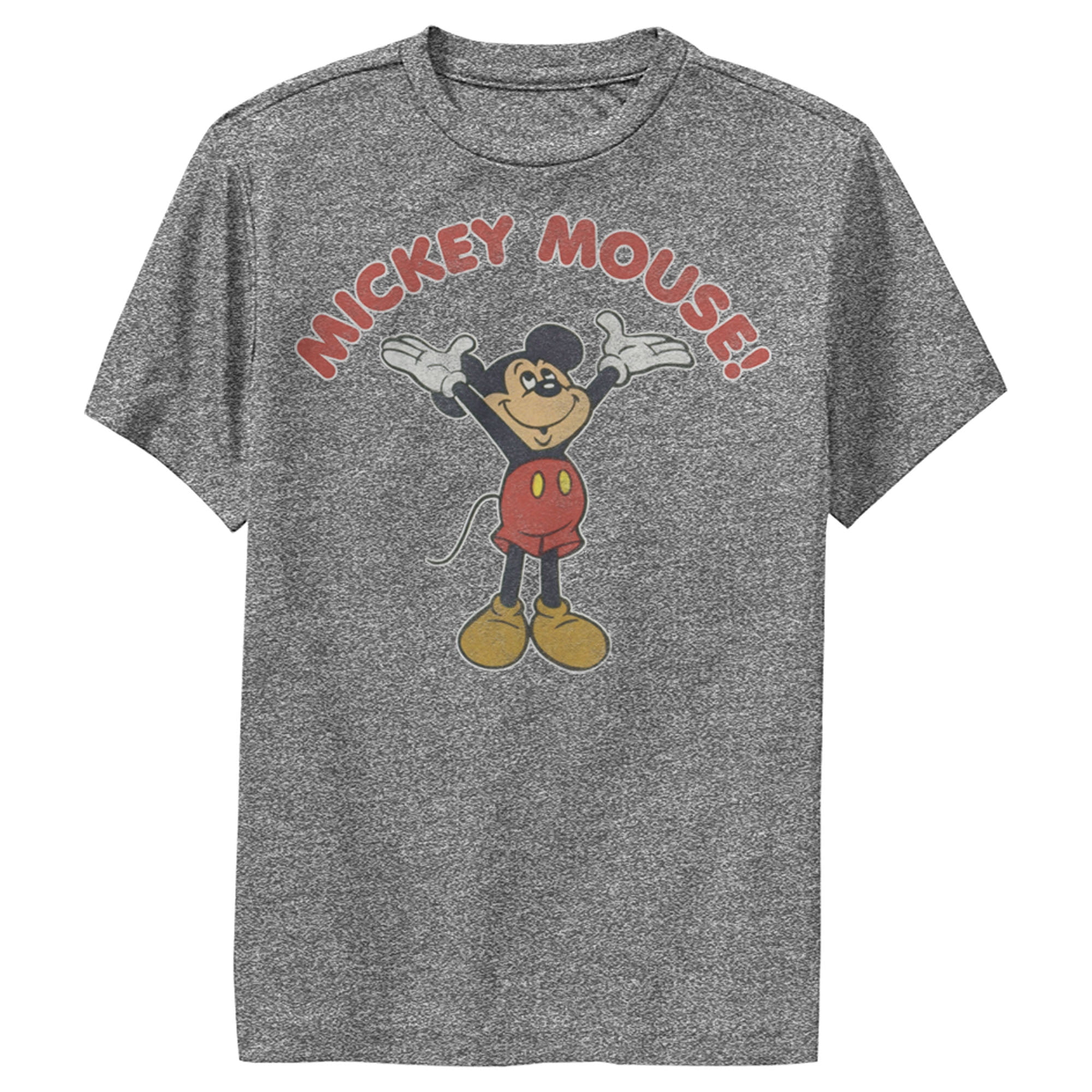 Boy's Mickey & Friends Mickey Mouse Retro Distressed Performance ...