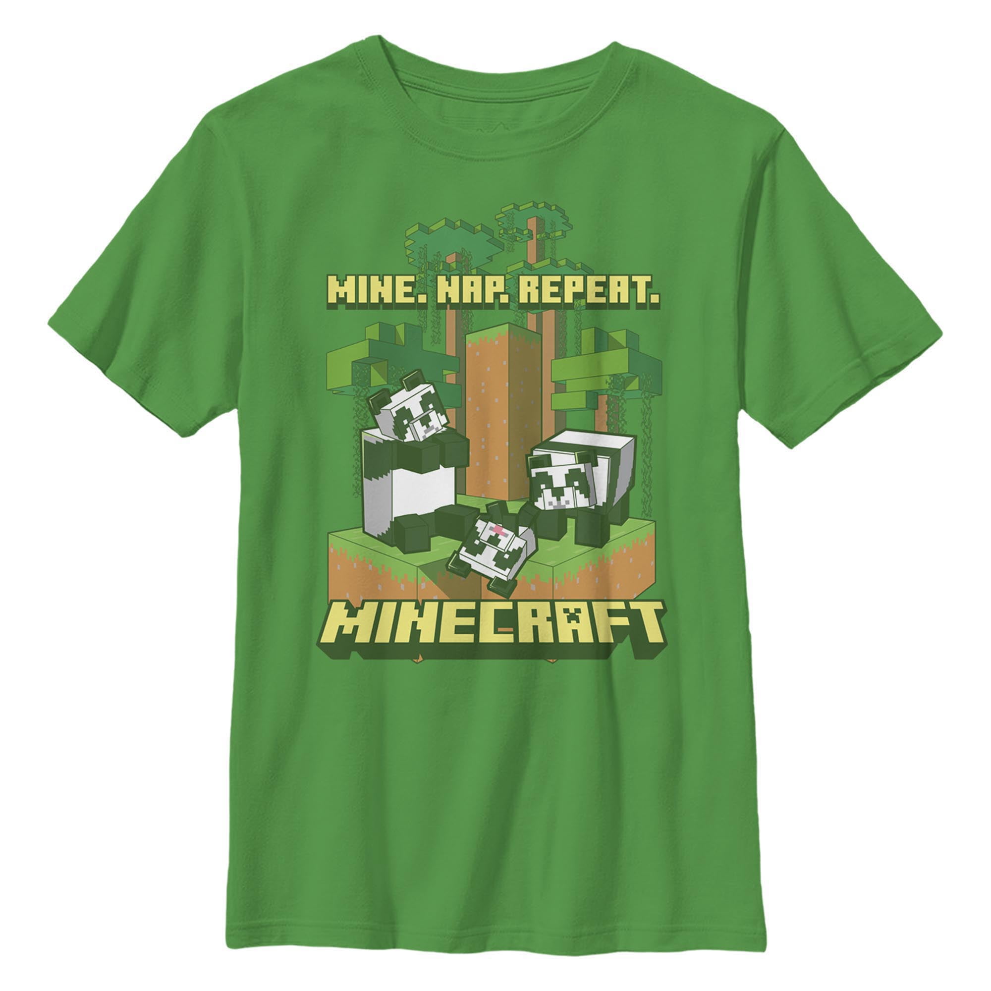 Boy's Minecraft Nap and Repeat Graphic T-Shirt - Walmart.com