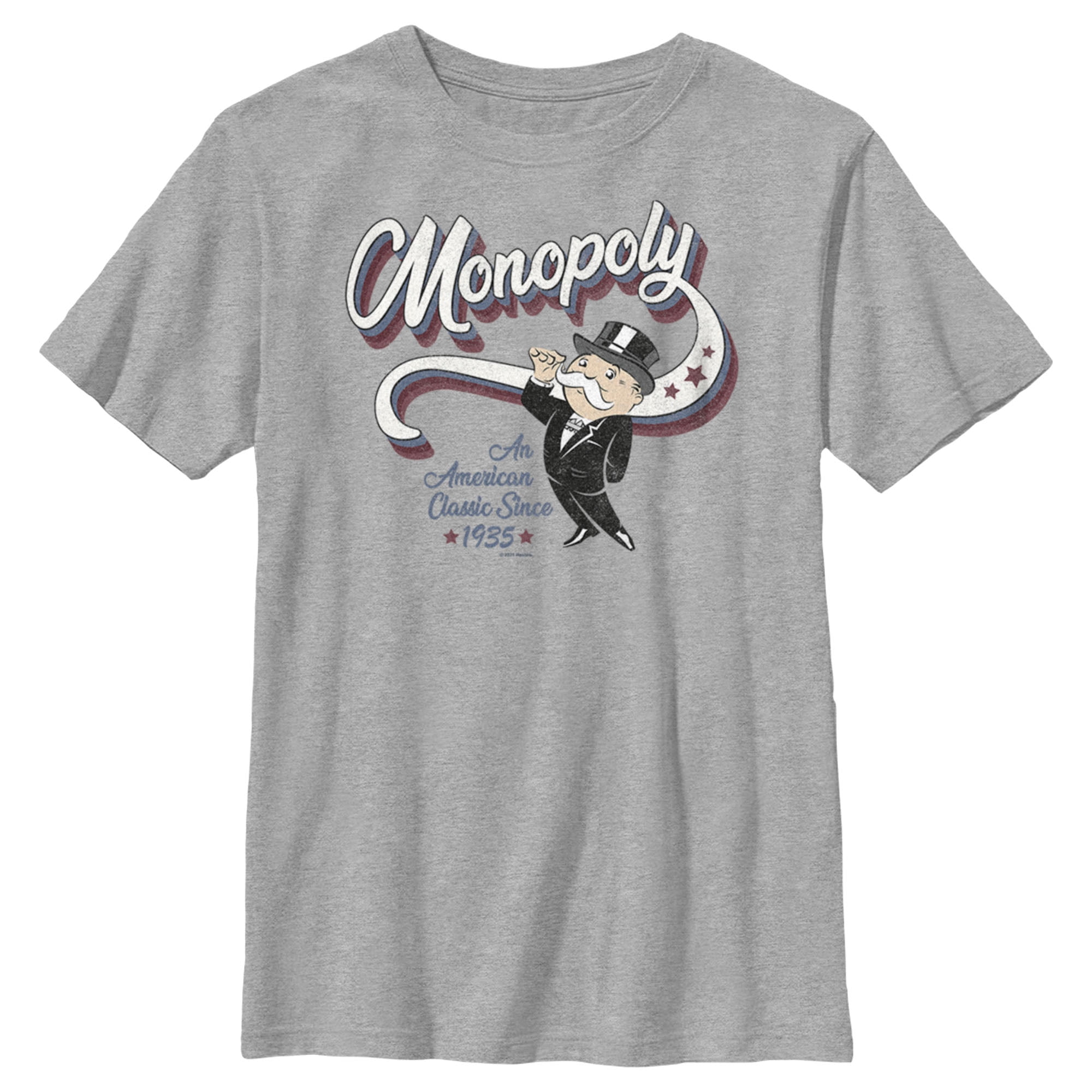 Boy's Monopoly An American Classic Mr. Monopoly Graphic Tee Athletic ...