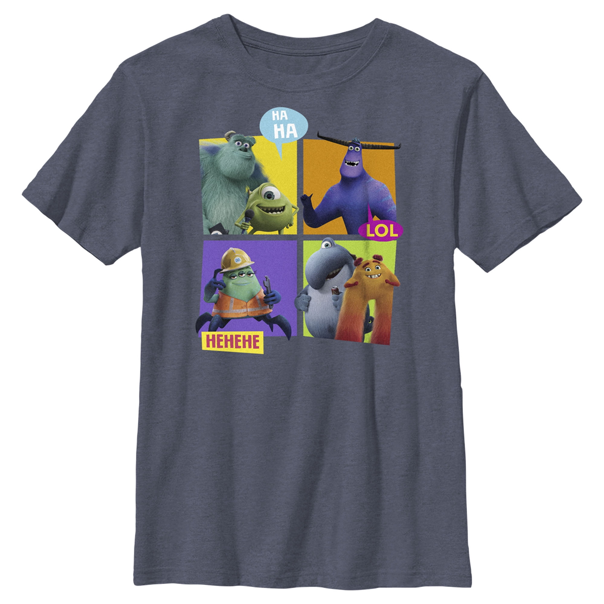 Boy's Monsters at Work Monster MIFT Crew Graphic Tee Navy Blue Heather ...
