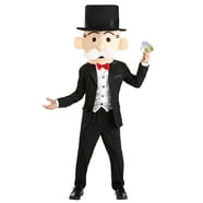 Adult Monopoly Man Costume Accessory Kit with Top Hat, Mustache, and ...