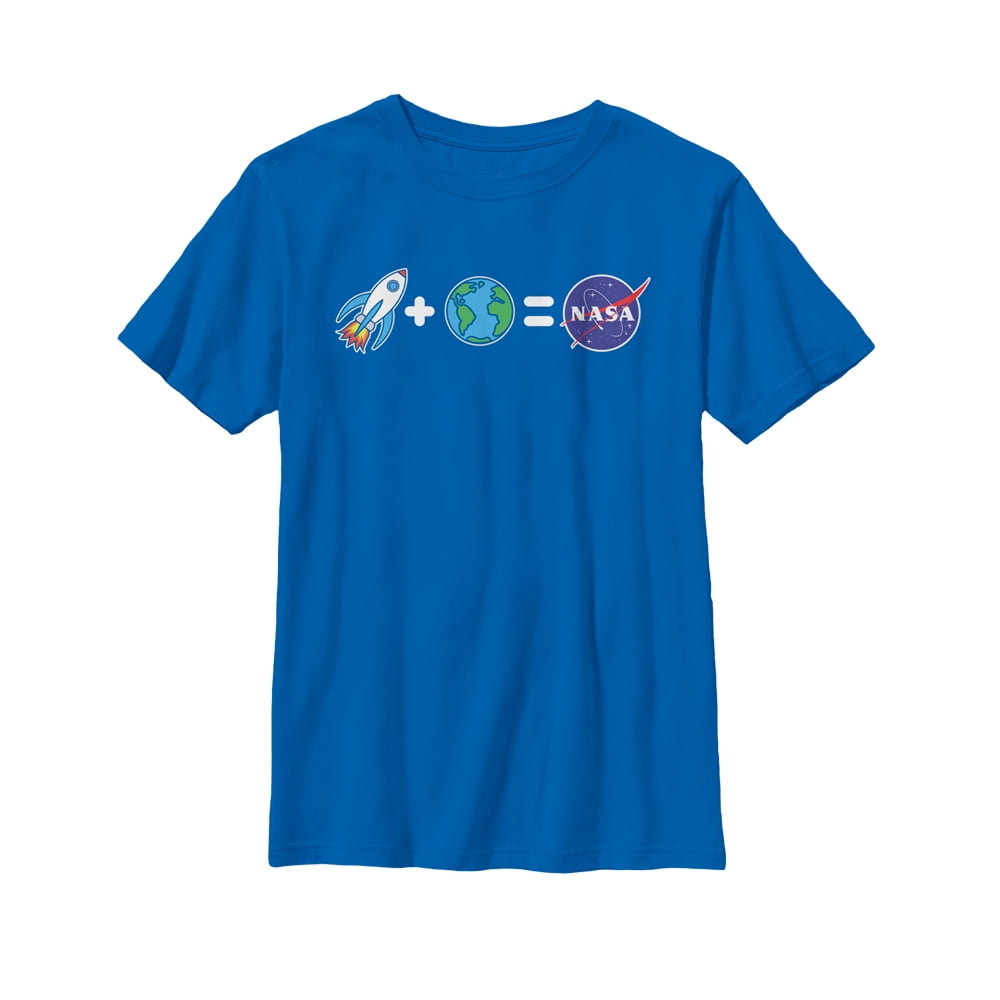 Boy's NASA Emoticon Space Equation Graphic Tee Royal Blue Medium ...