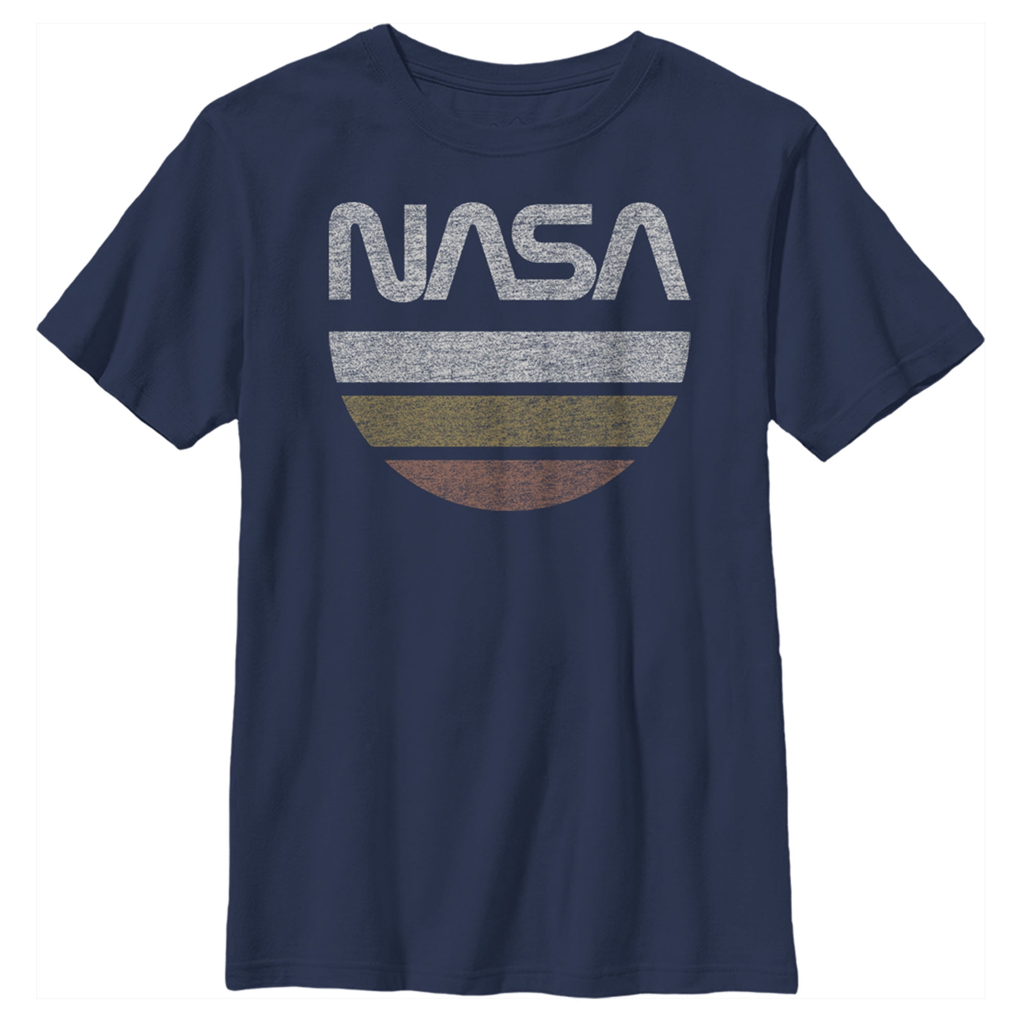 Boy's NASA Half Moon Graphic Tee Navy Blue X Small - Walmart.com