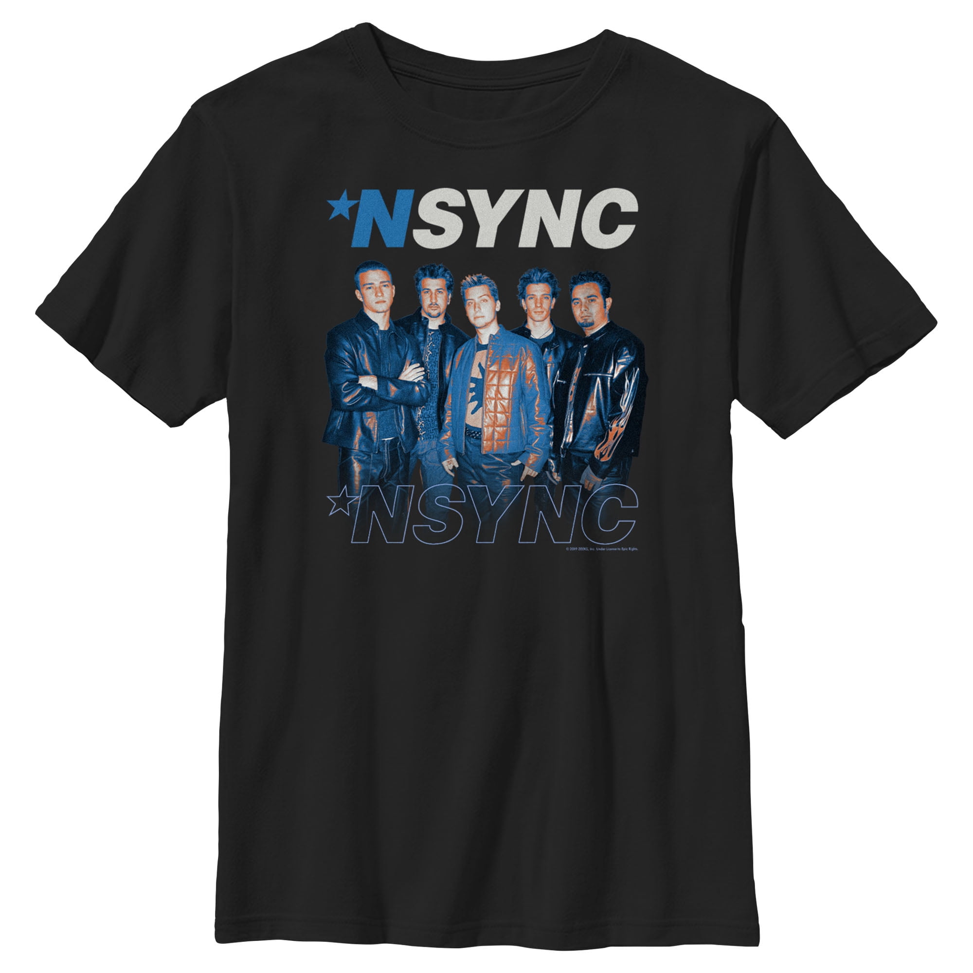 Boy's NSYNC Band Pose Graphic Tee Black Small - Walmart.com