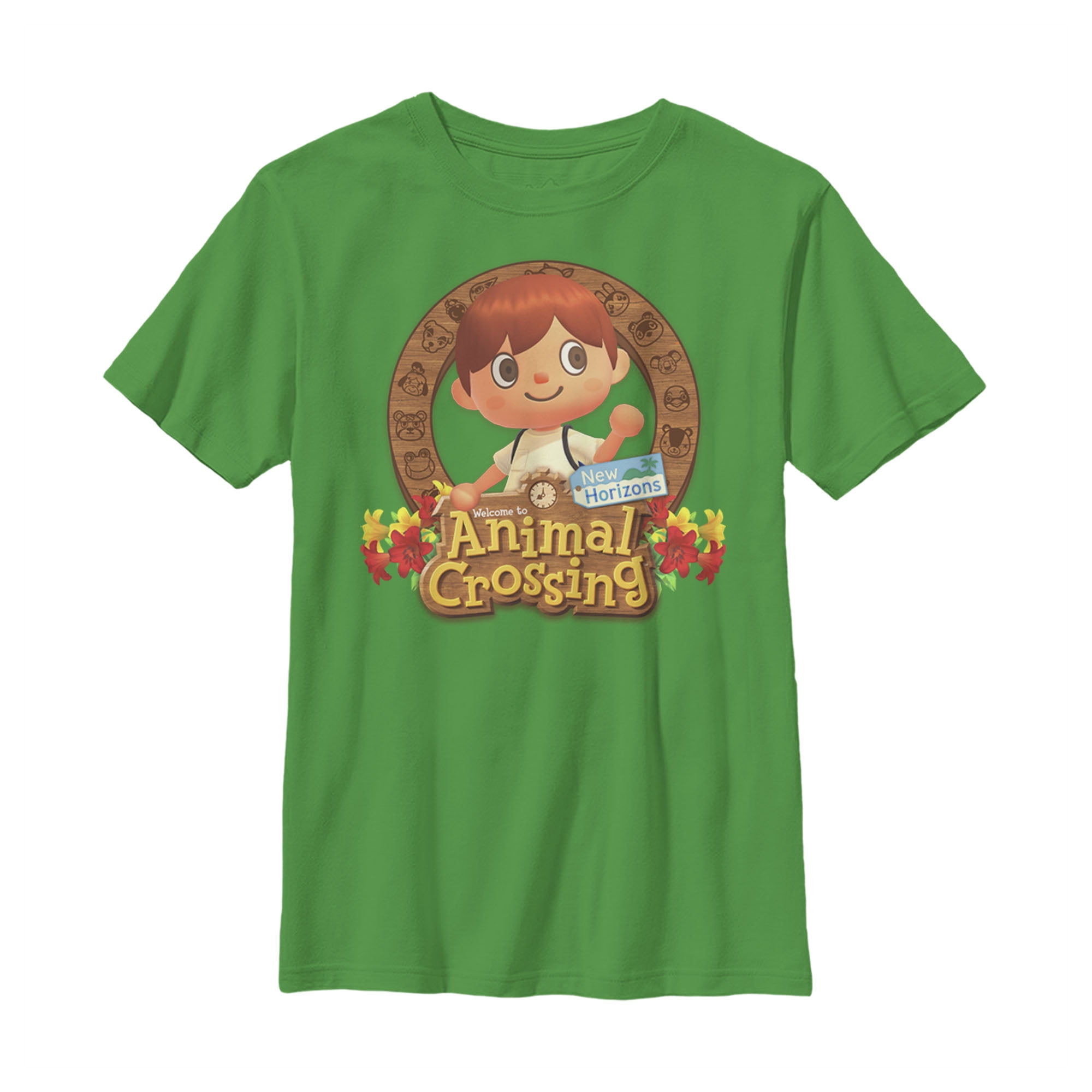Boy's Nintendo Animal Crossing New Horizons Frame Graphic Tee Kelly ...