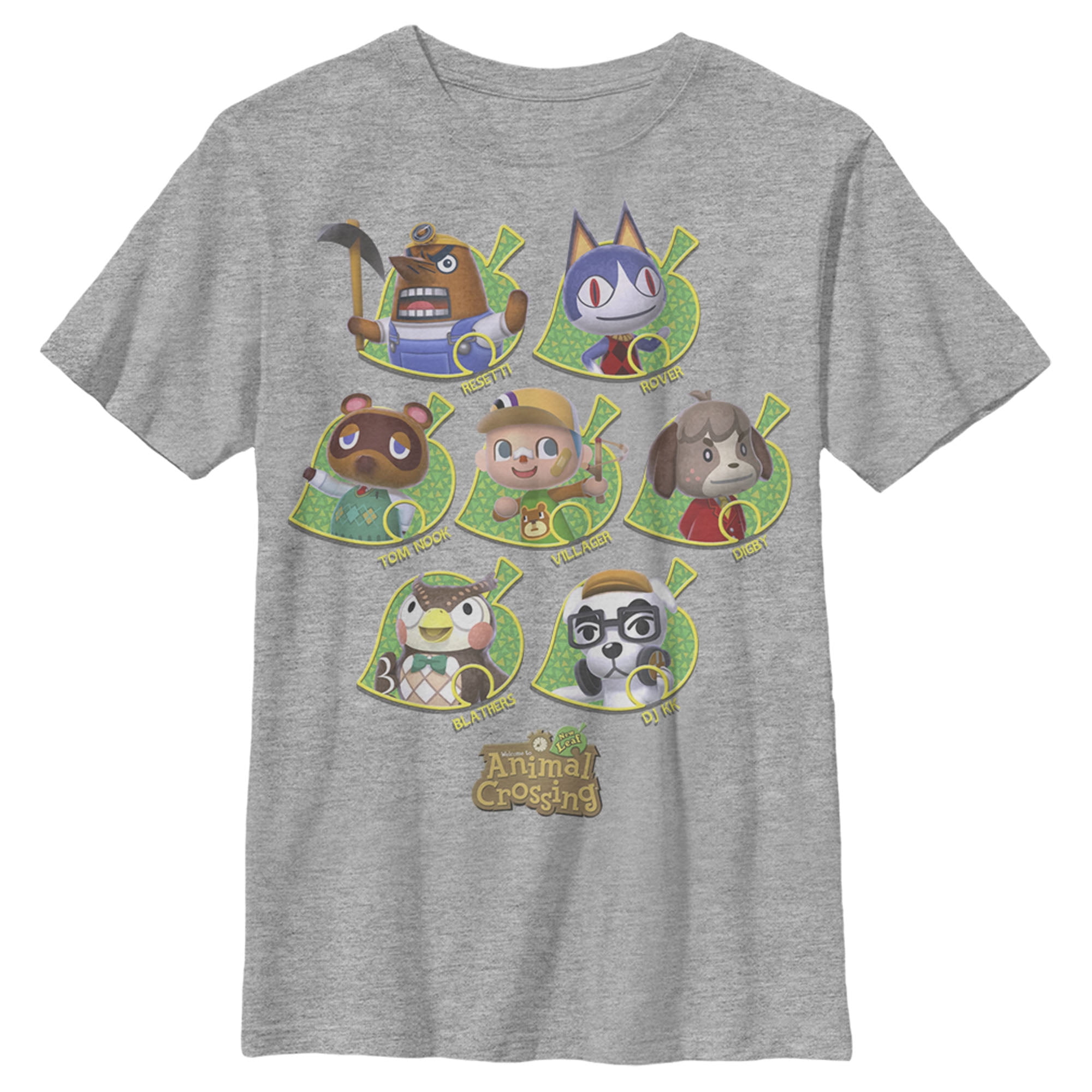 Boy's Nintendo Animal Crossing New Leaf Towns People Graphic Tee ...