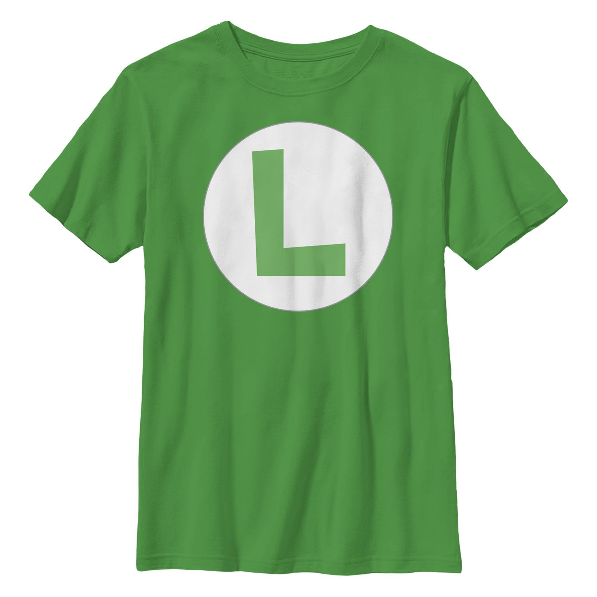 Boy's Nintendo Luigi Circle Icon Graphic T-Shirt - Walmart.com