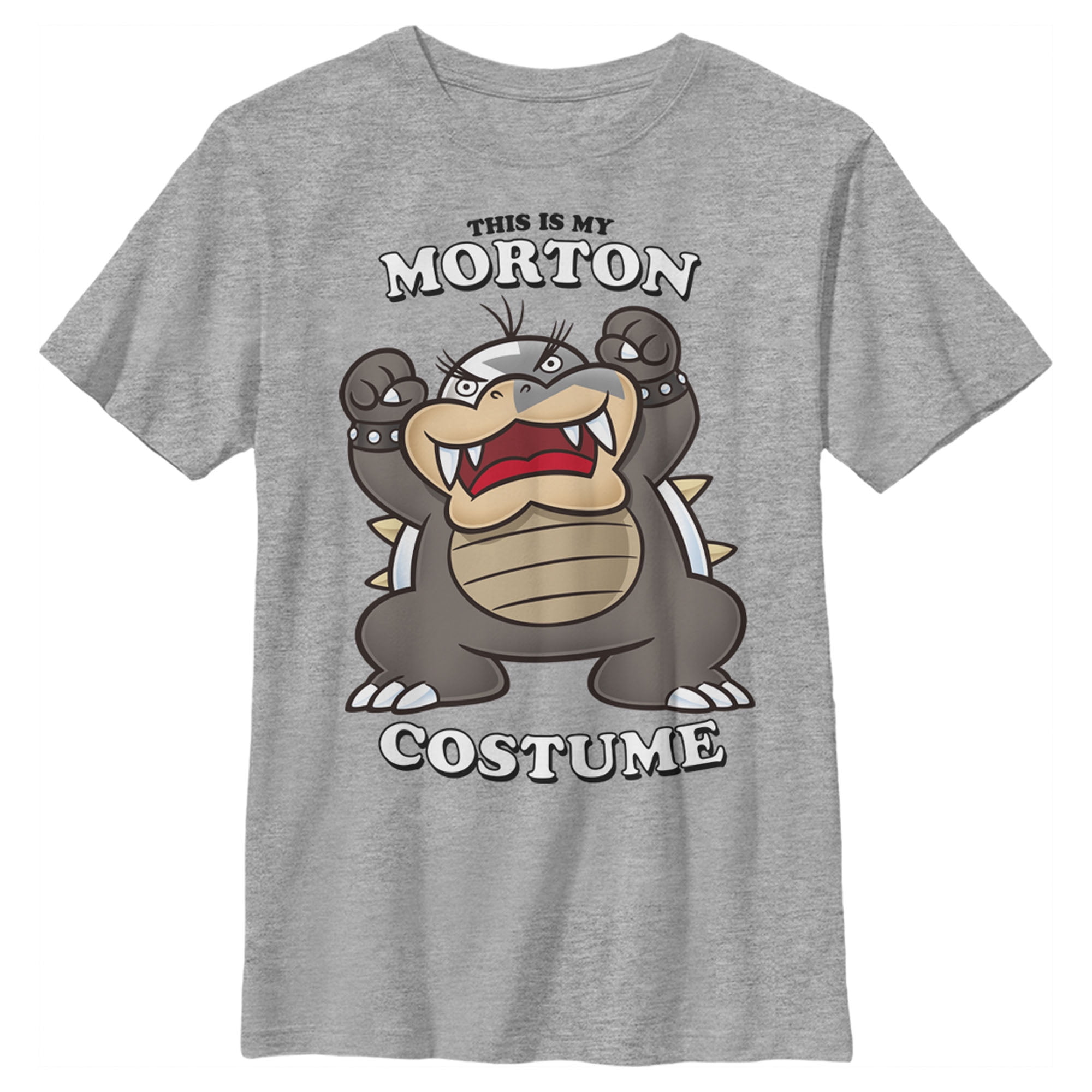 Boy's Nintendo Morton Costume Graphic Tee Athletic Heather X Large ...