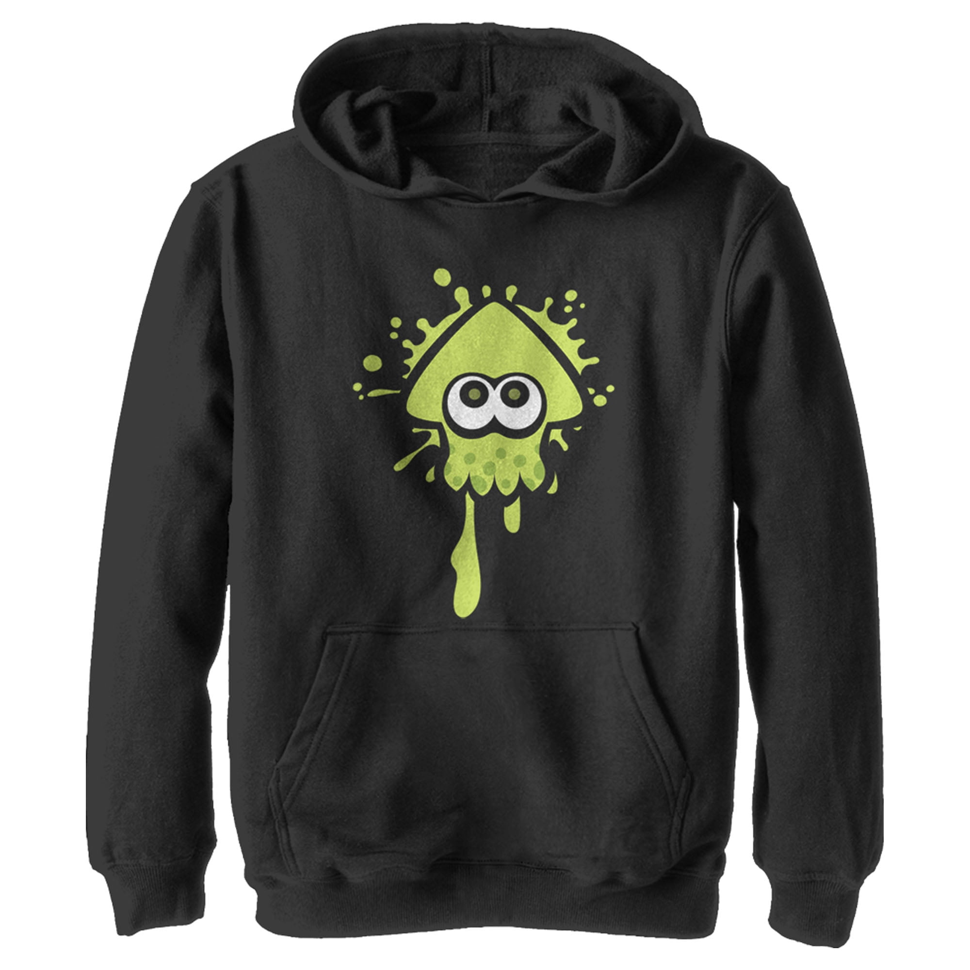 Boy's Nintendo Splatoon Inkling Squid Pull Over Hoodie Black Medium ...
