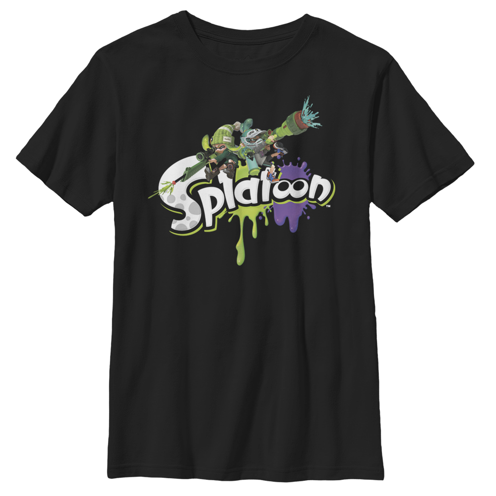Boy's Nintendo Splatoon Splat Graphic Tee Black X Large - Walmart.com